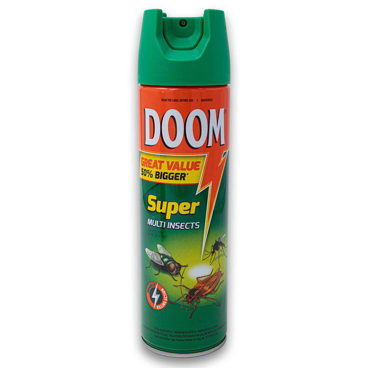 Super Multi Insecticide Spray 450ml - Doom Quality Protection ...