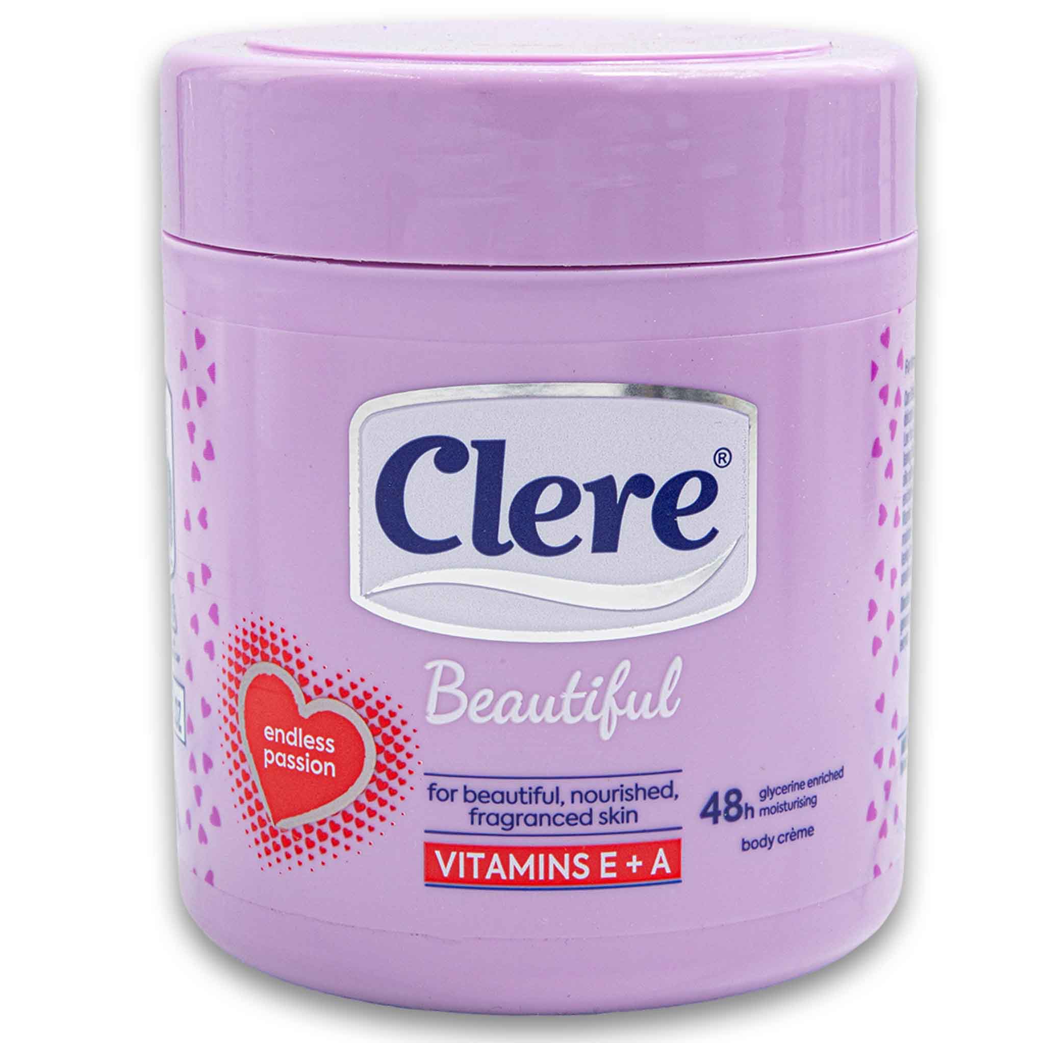 Beautiful Body Cream 400ml - Nourishing Hydration | Clere – Cosmetic ...