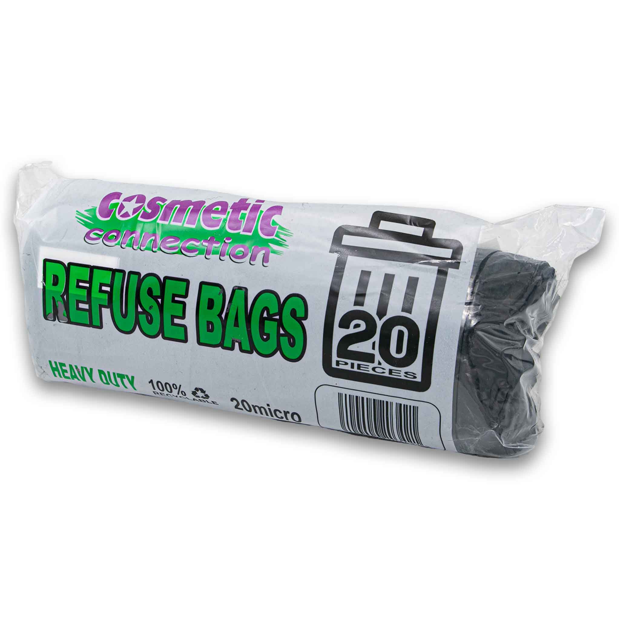 Refuse Bags Heavy Duty 20 Micron 20 Pack - Cosmetic Connection