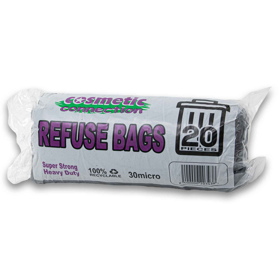 Refuse Bags Heavy Duty 30 Micron 20 Pack - Cosmetic Connection