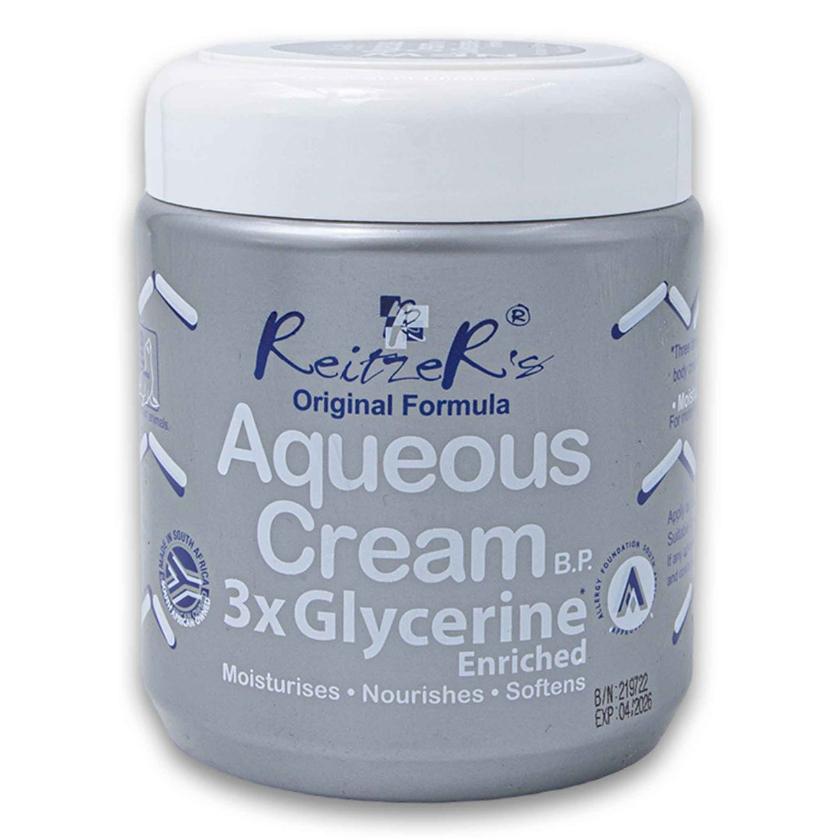Aqueous Body Cream Glycerine Enriched 500ml - Reitzer – Cosmetic Connection