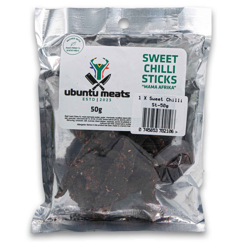 Sweet Chili Biltong Sticks 50g - Premium Beef Snack | Ubuntu Meats ...