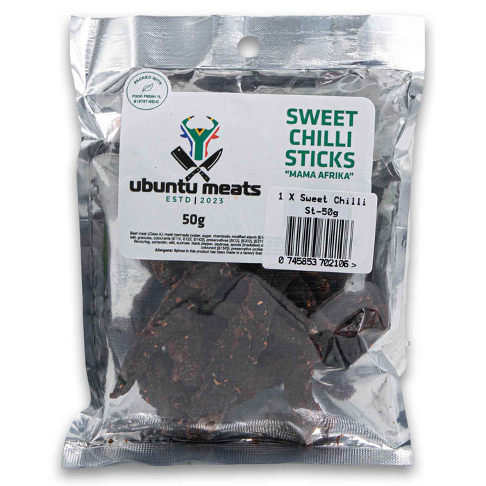 Sweet Chili Biltong Sticks 50g - Premium Beef Snack | Ubuntu Meats ...
