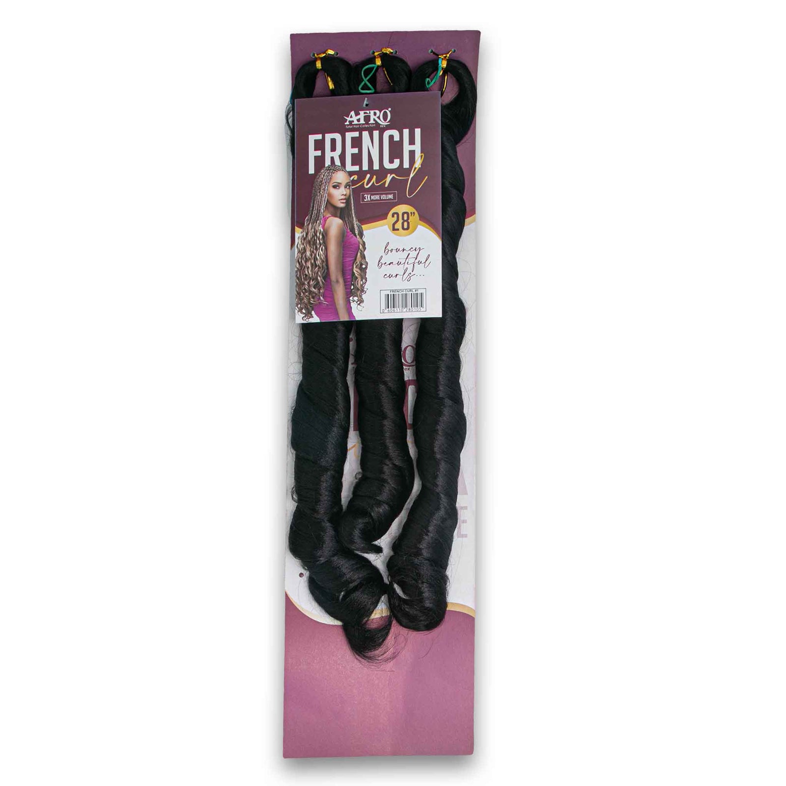 French Curl 28" 3 x Volume Bouncy Curls Extra Full | Afrotex – Cosmetic ...