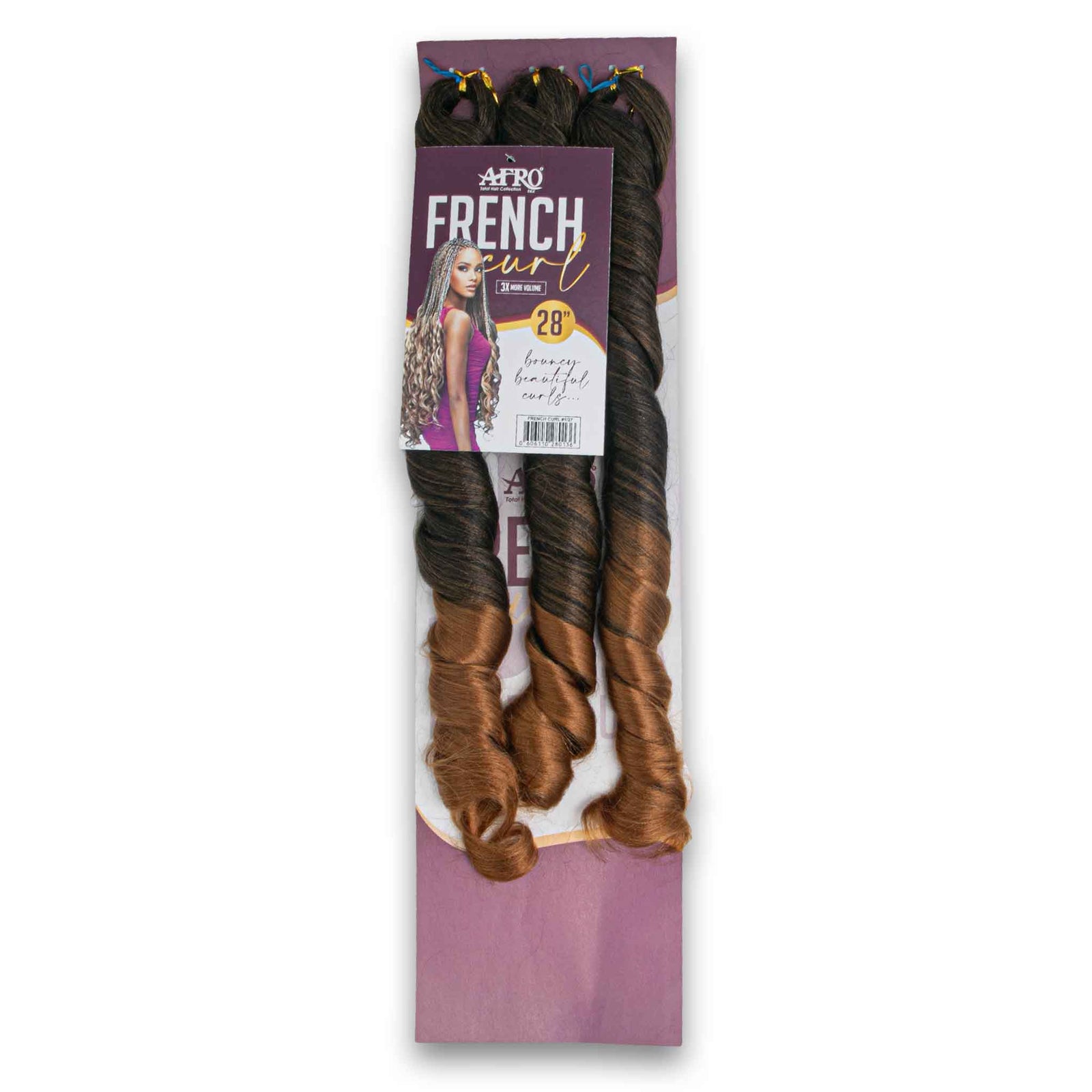 French Curl 28" 3 x Volume Bouncy Curls Extra Full | Afrotex – Cosmetic ...