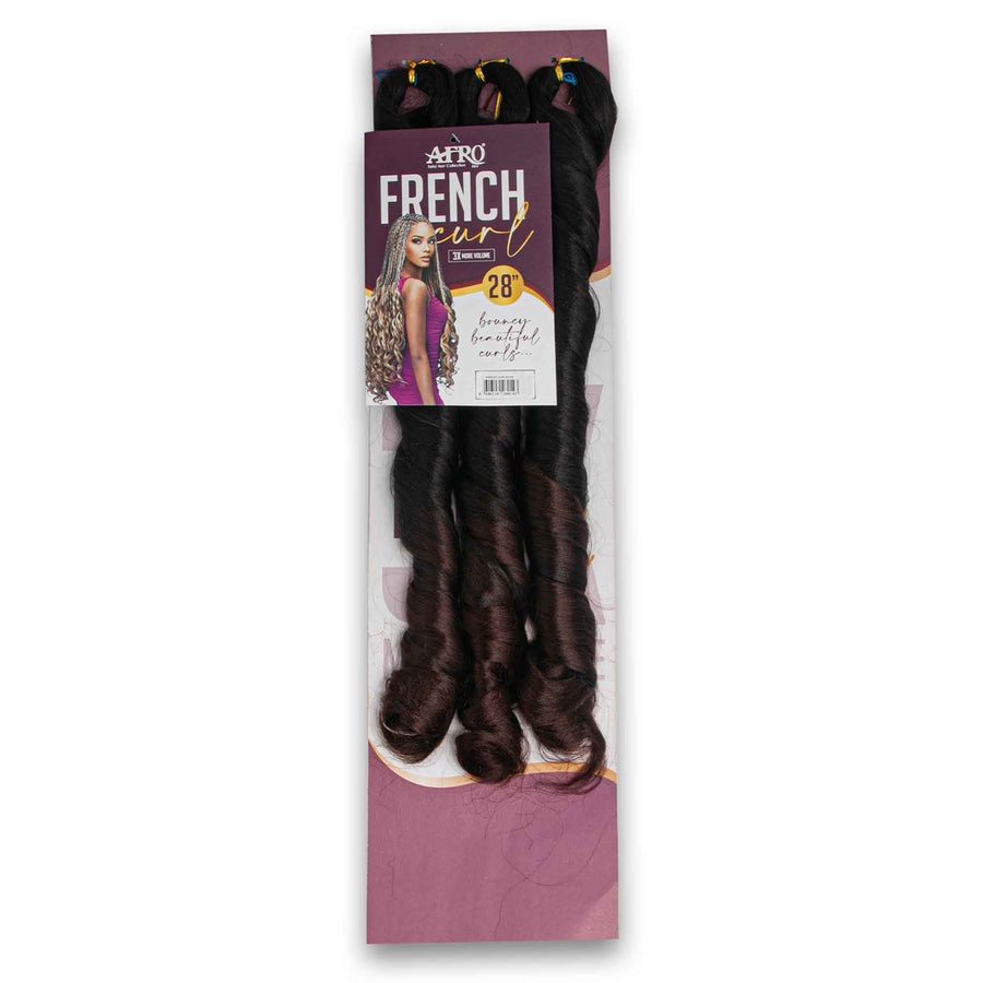 French Curl 28" 3 x Volume Bouncy Curls Extra Full | Afrotex – Cosmetic Connection