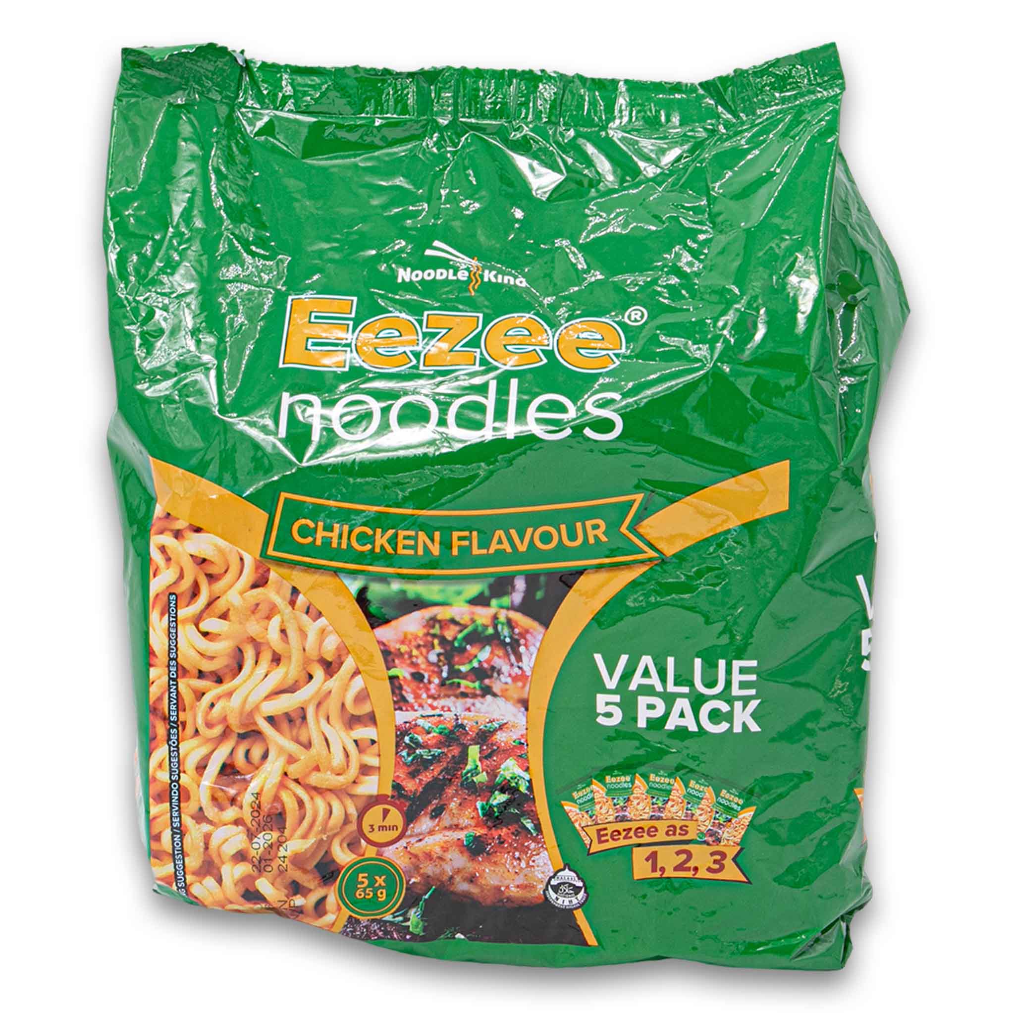 Eezee Noodles 3 Minutes Cook Time 5 x 65g Value Pack Deal – Cosmetic ...