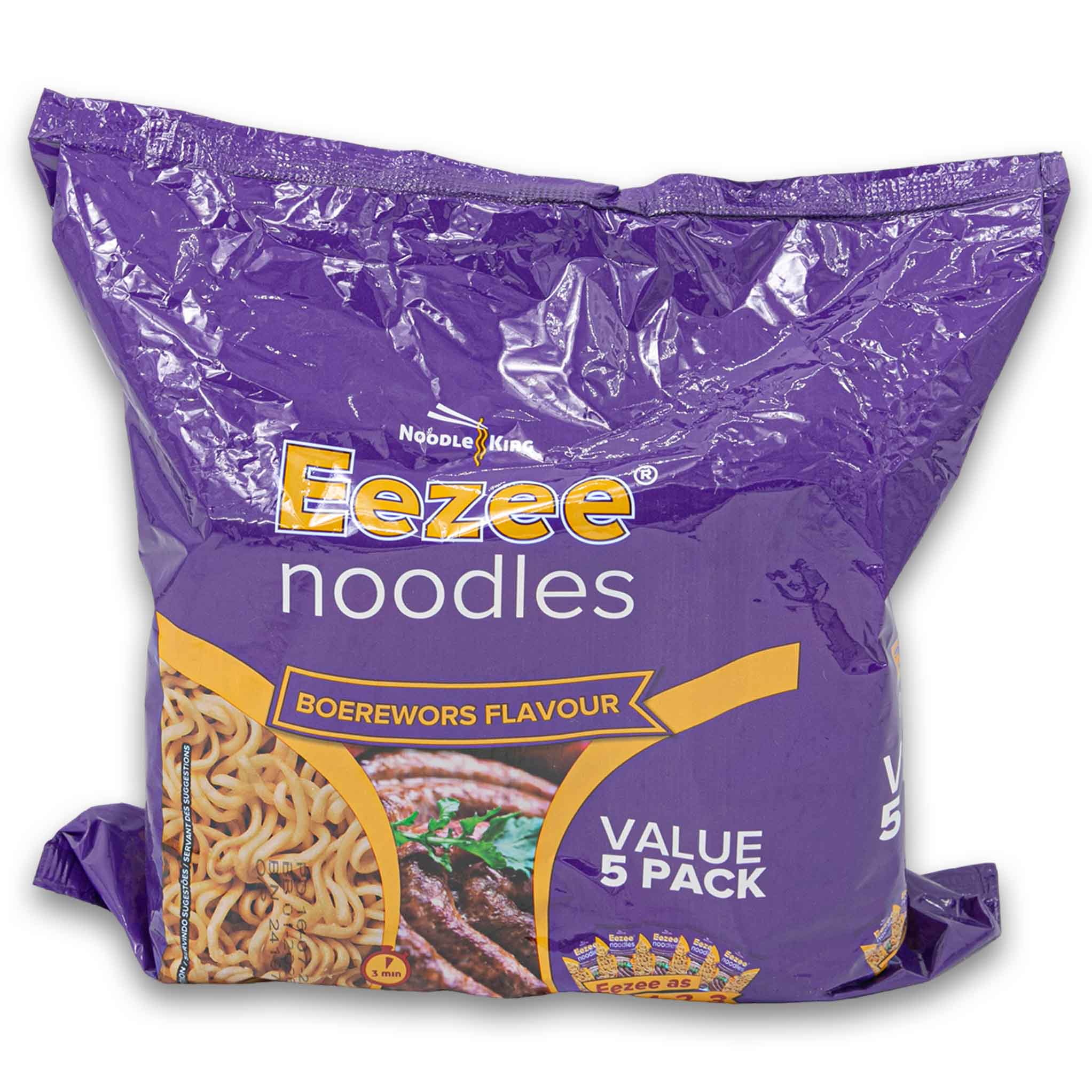 Eezee Noodles 3 Minutes Cook Time 5 x 65g Value Pack Deal – Cosmetic ...
