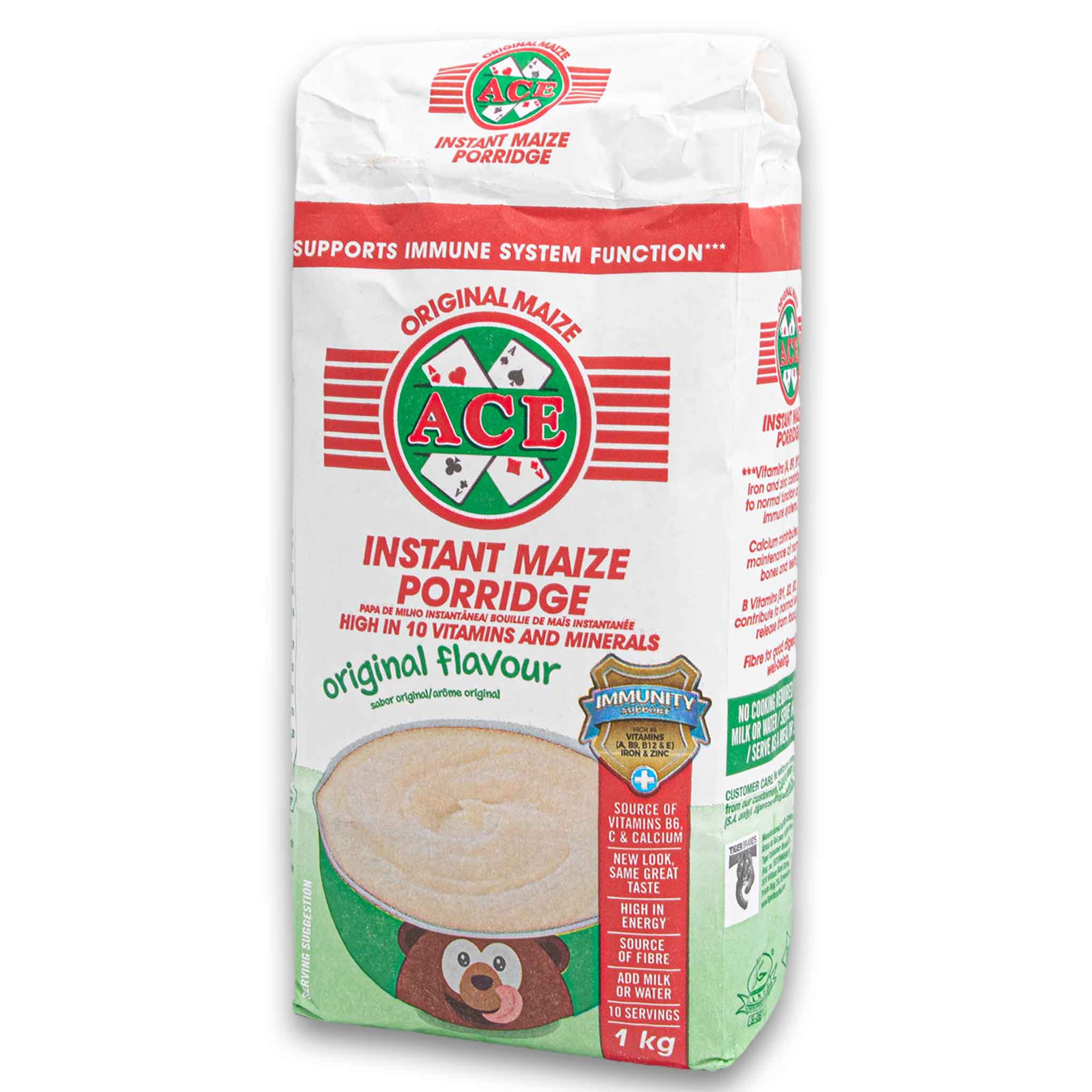 Instant Maize Porridge High in 10 Vitamins & Minerals 1kg - ACE ...