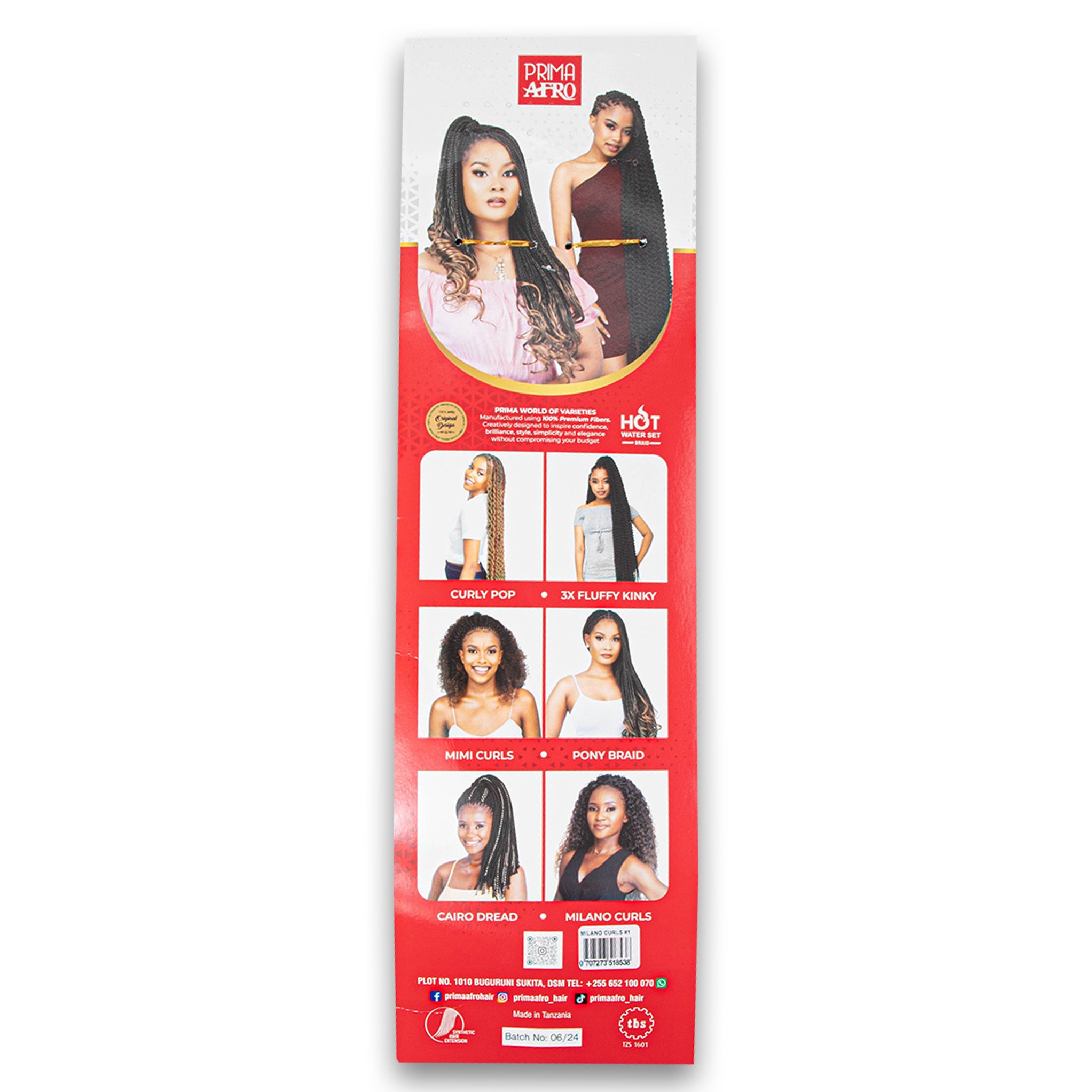 Prima Afro Milano Curls Hot Water Set Braid #1 - Quality Hair ...