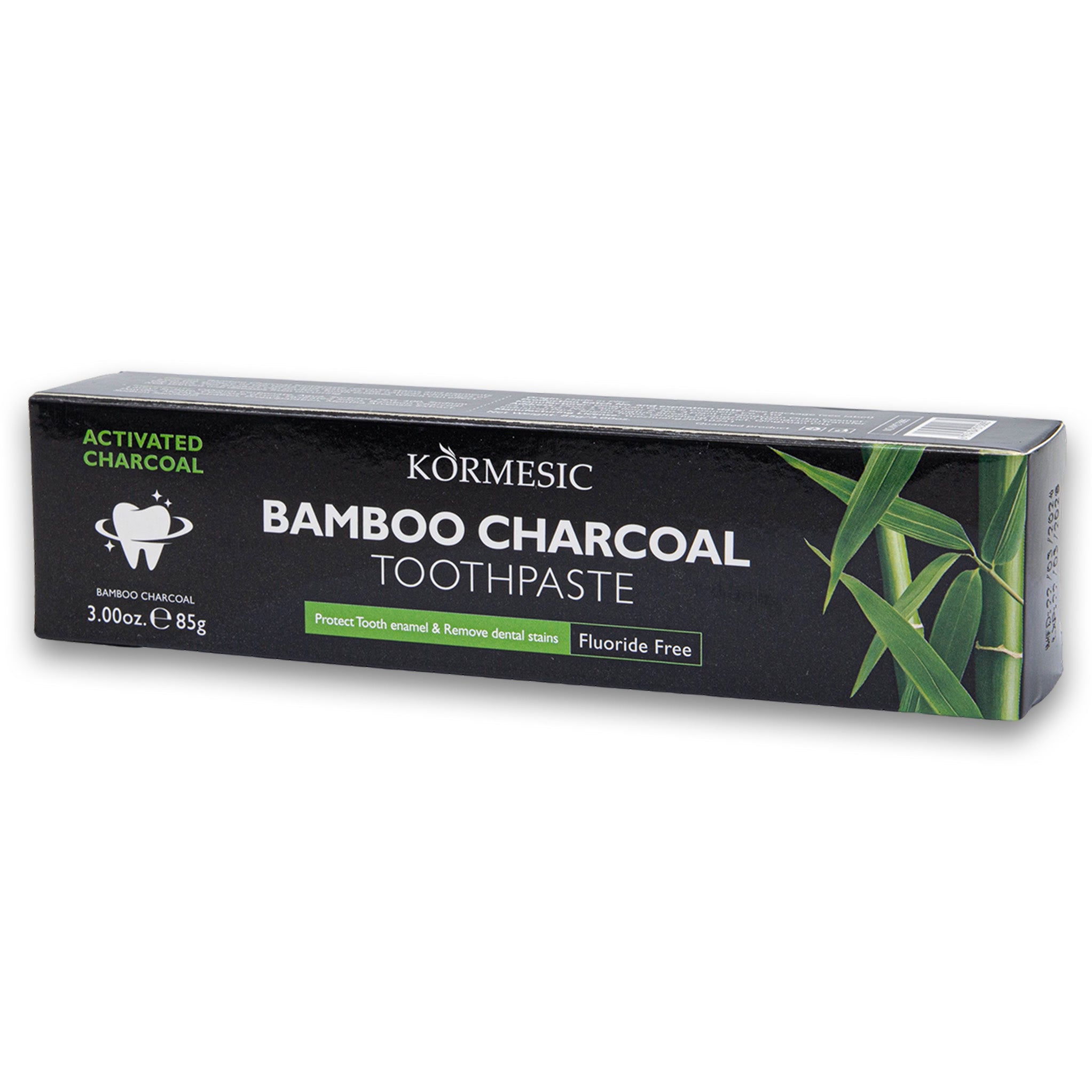 Bamboo Charcoal Fluoride Free Toothpaste 85g - Kormesic – Cosmetic ...
