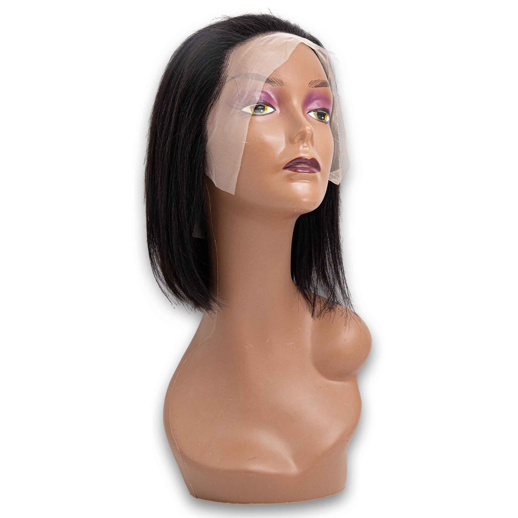 Brazilian Human Hair Straight 8" 13 x 4 Full Frontal Wig – Cosmetic Connection