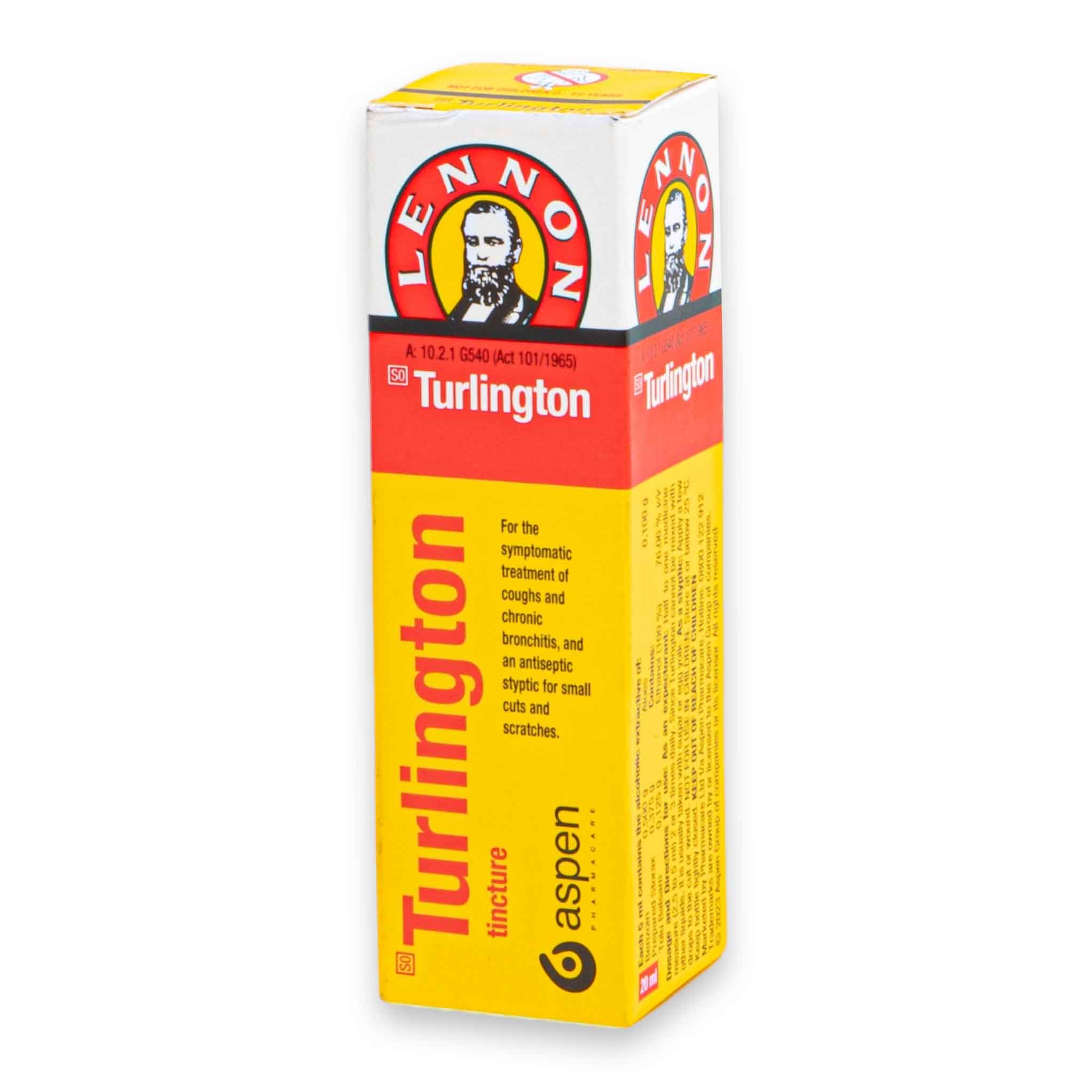Turlington Tincture 20ml Cough Relief Antiseptic – Cosmetic Connection