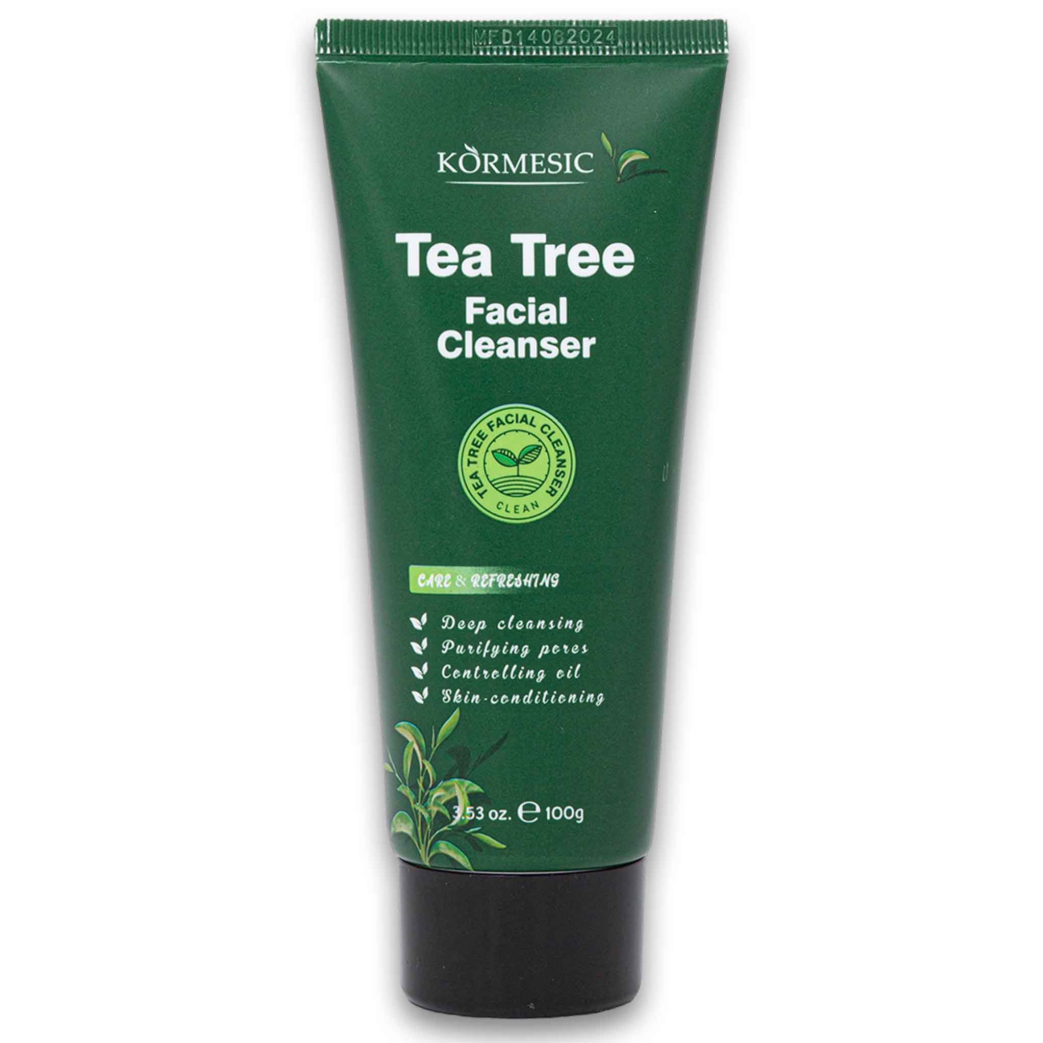 Tea Tree Facial Cleanser 100g for Clear Skin - Kormesic – Cosmetic ...