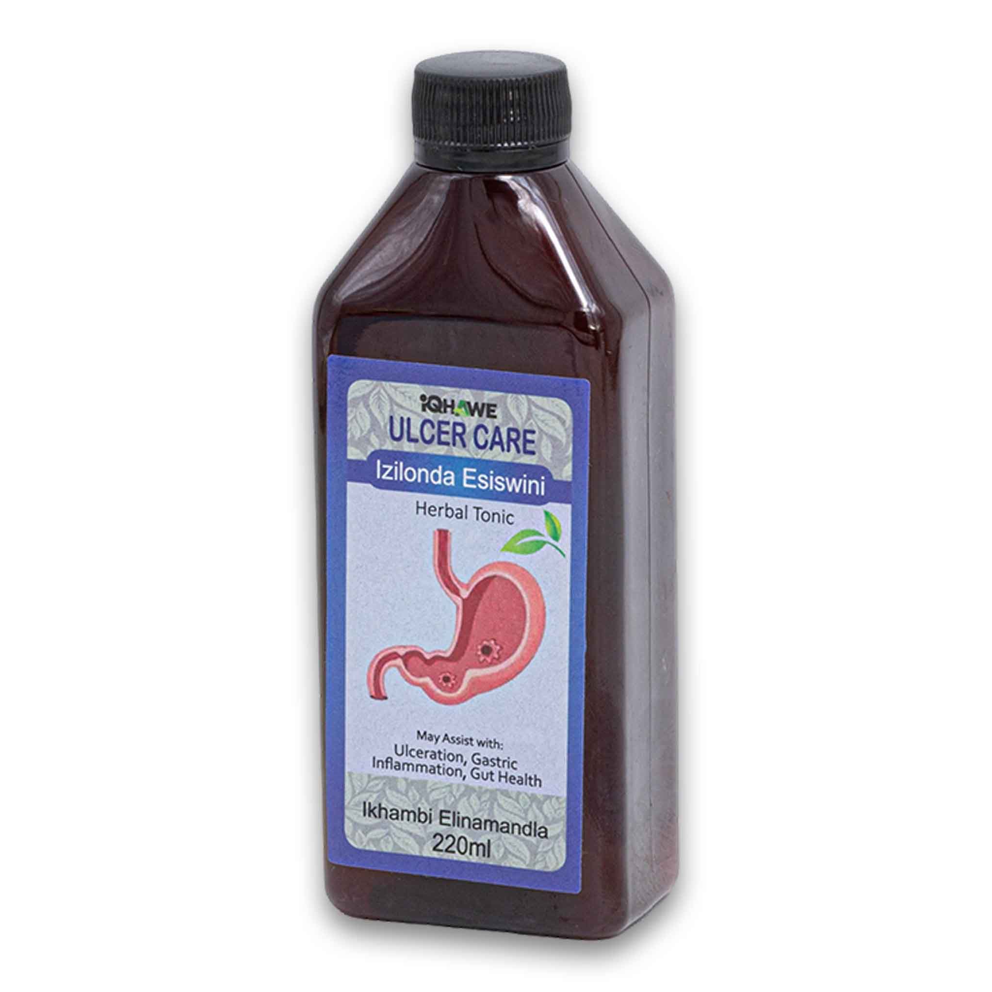 Ulcer Care Izilonda Esiswini Herbal Tonic 220ml - Natural Relief ...