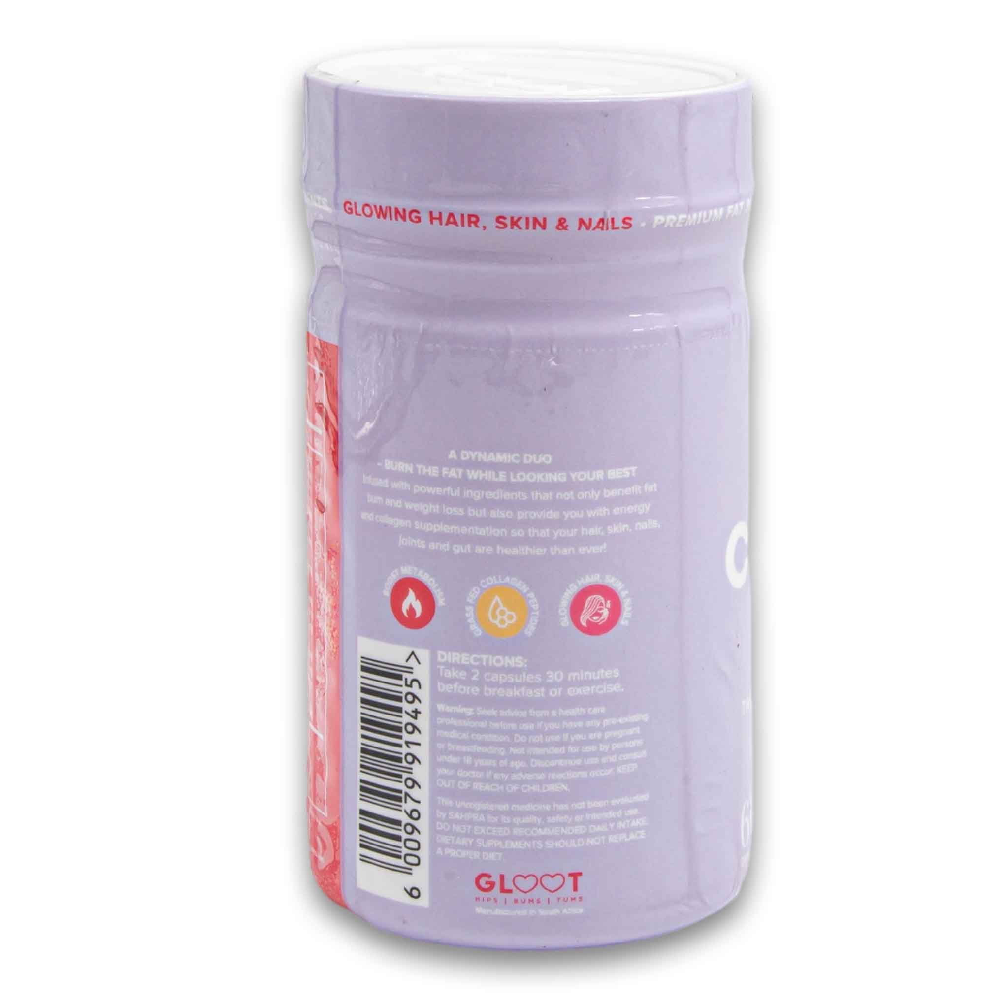 Collagen Burn Thermogenic Fat Burner - 60 Capsules | Gloot – Cosmetic ...