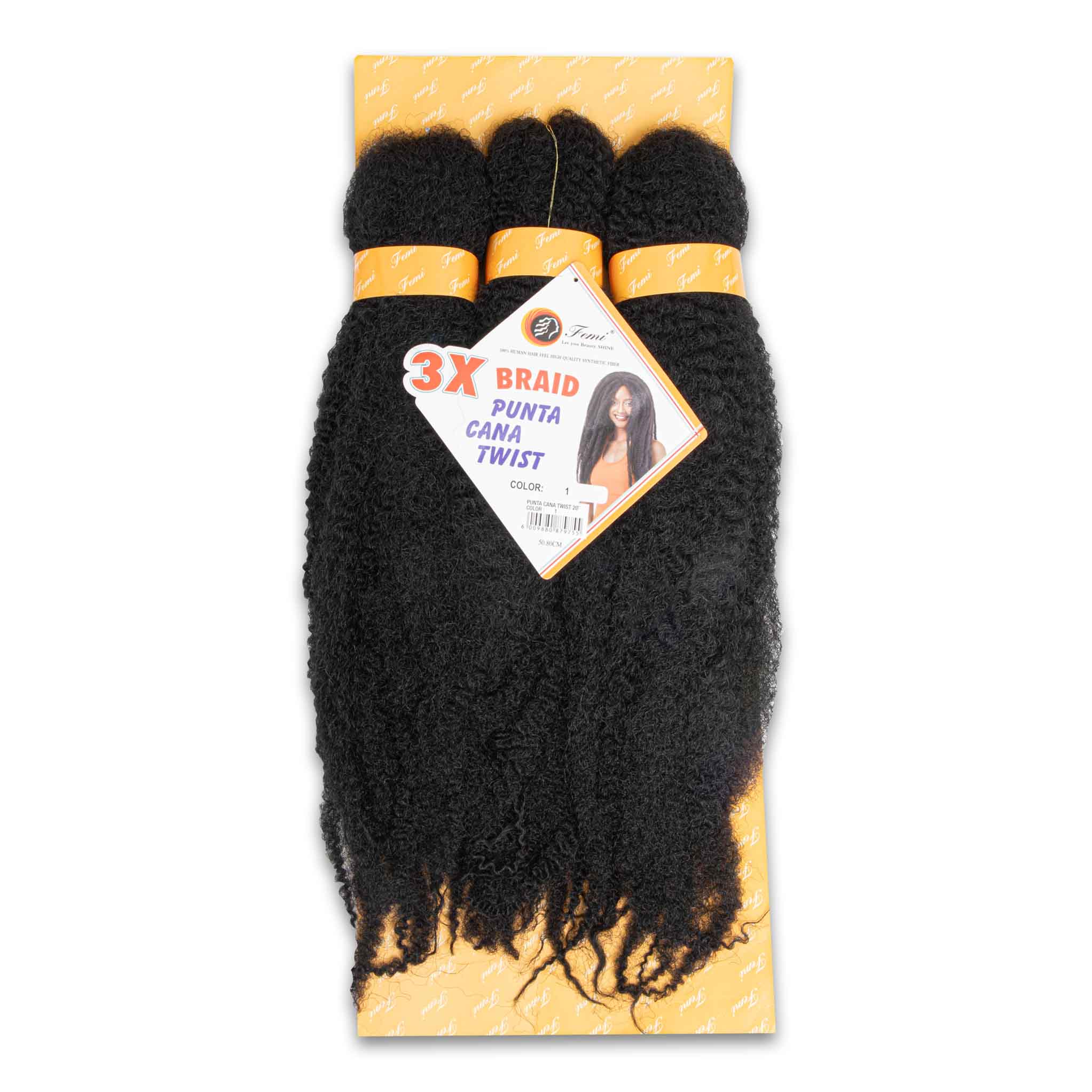 Femi 3X Braid Punta Cana Twist 100 Percent Human Hair – Cosmetic Connection