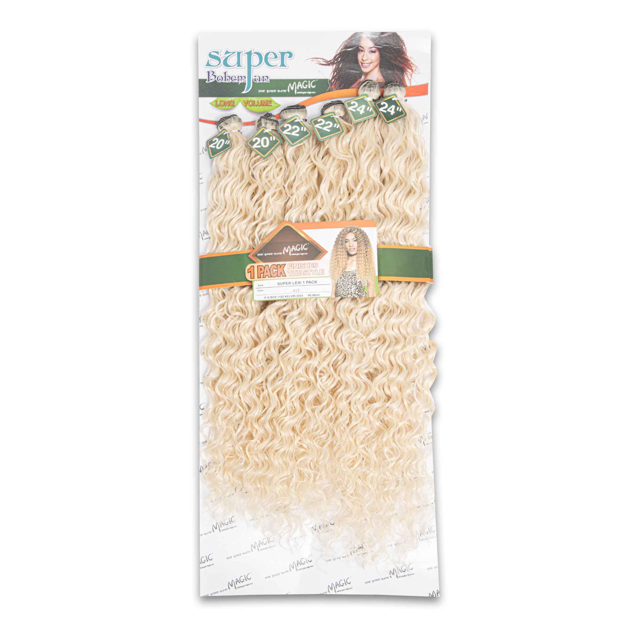 Super Lexi 20-24" 6 Piece Premium Synthetic Hair - Brand – Cosmetic ...