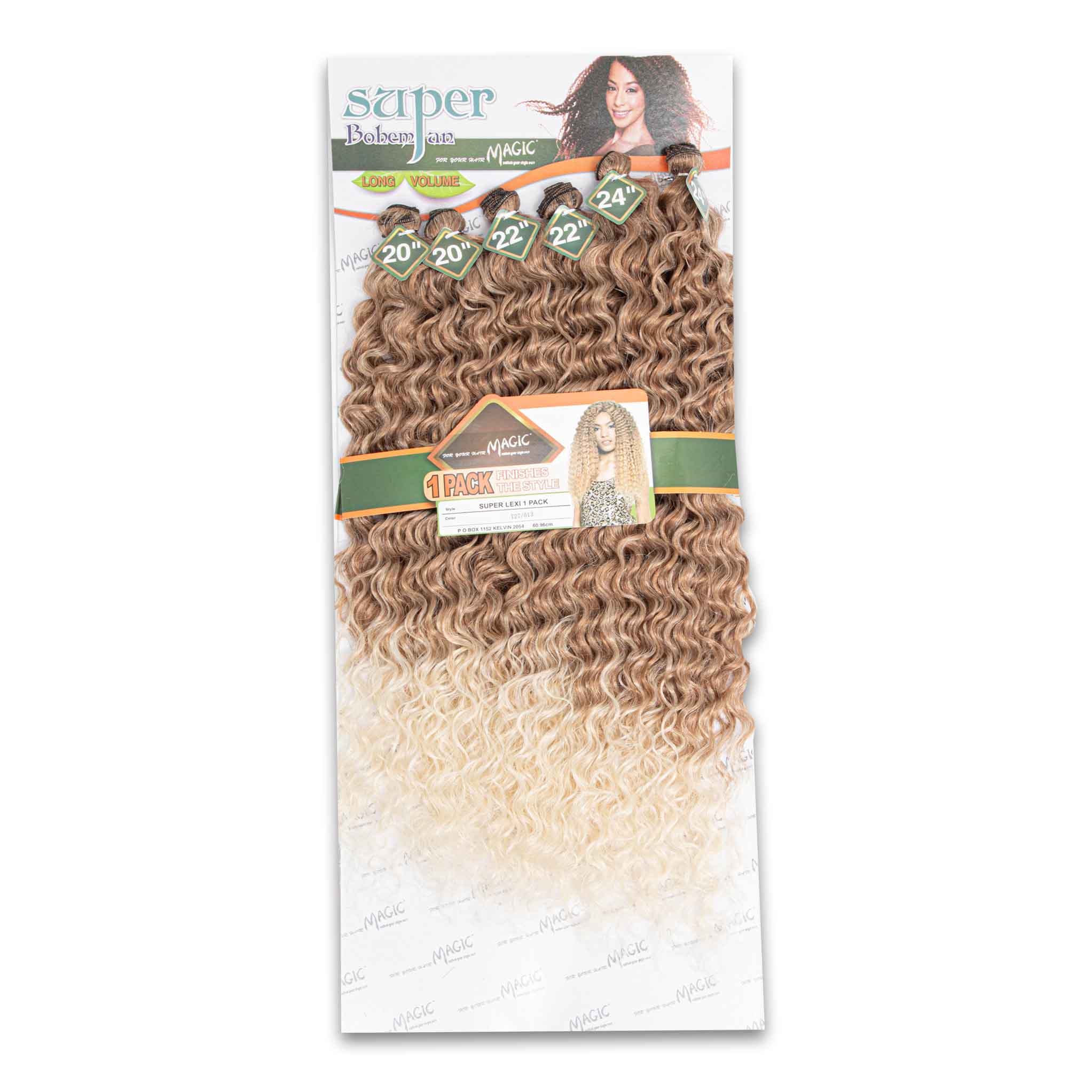 Super Lexi 20-24" 6 Piece Premium Synthetic Hair - Brand – Cosmetic ...