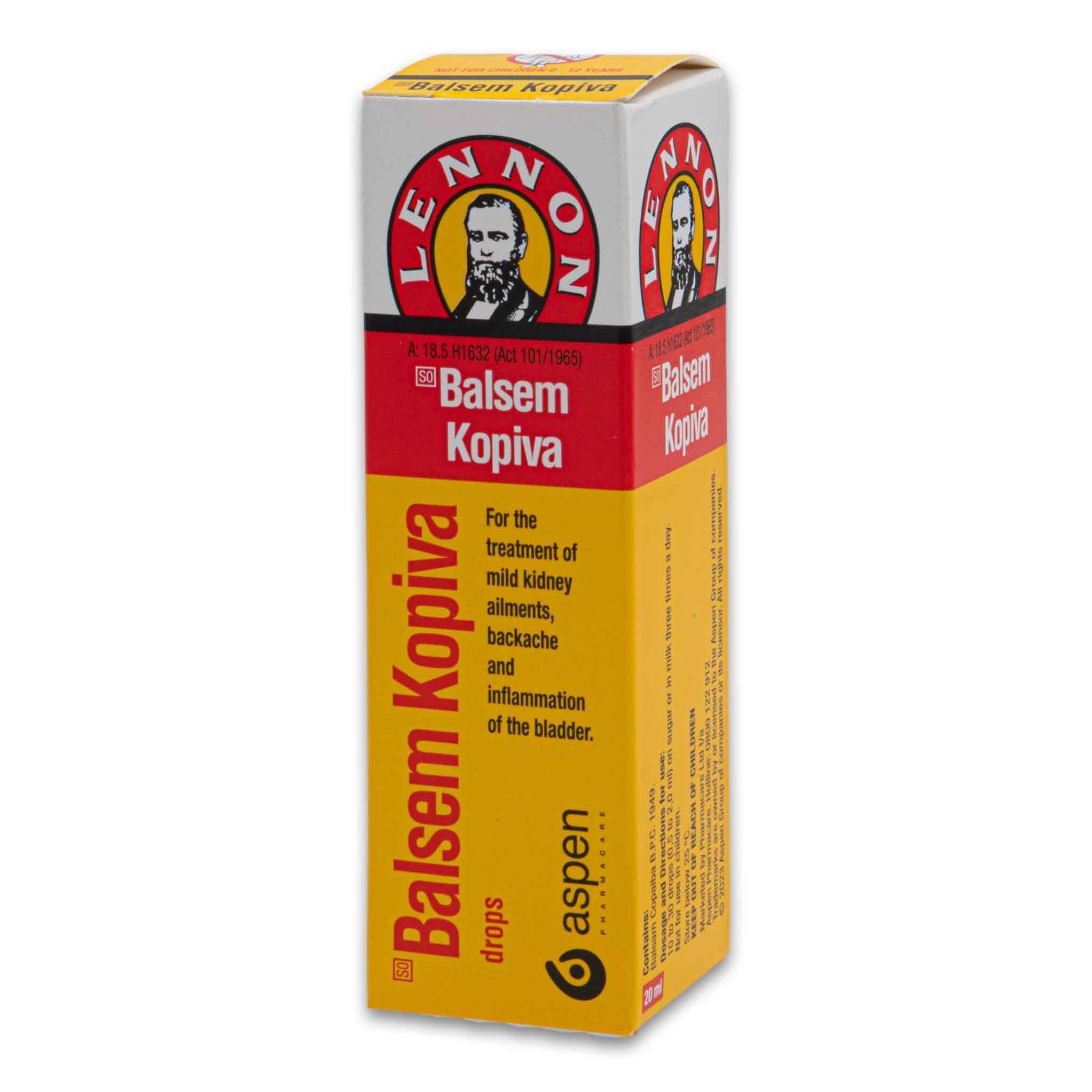 Balsem Kopiva 20ml Kidney Ailment Backache Relief – Cosmetic Connection