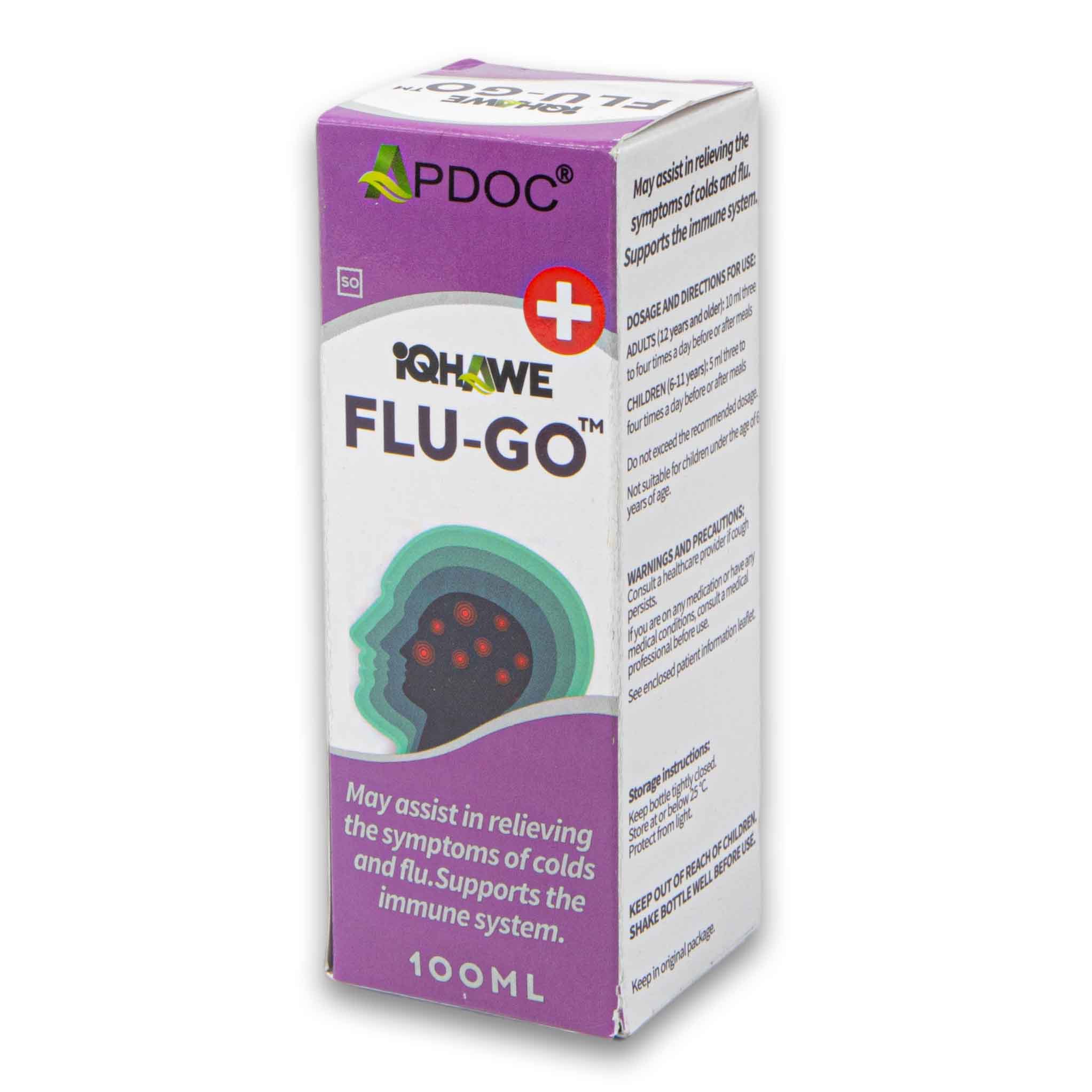Flu Go Syrup Relieve Cold Flu Symptoms Immune Support – Cosmetic Connection