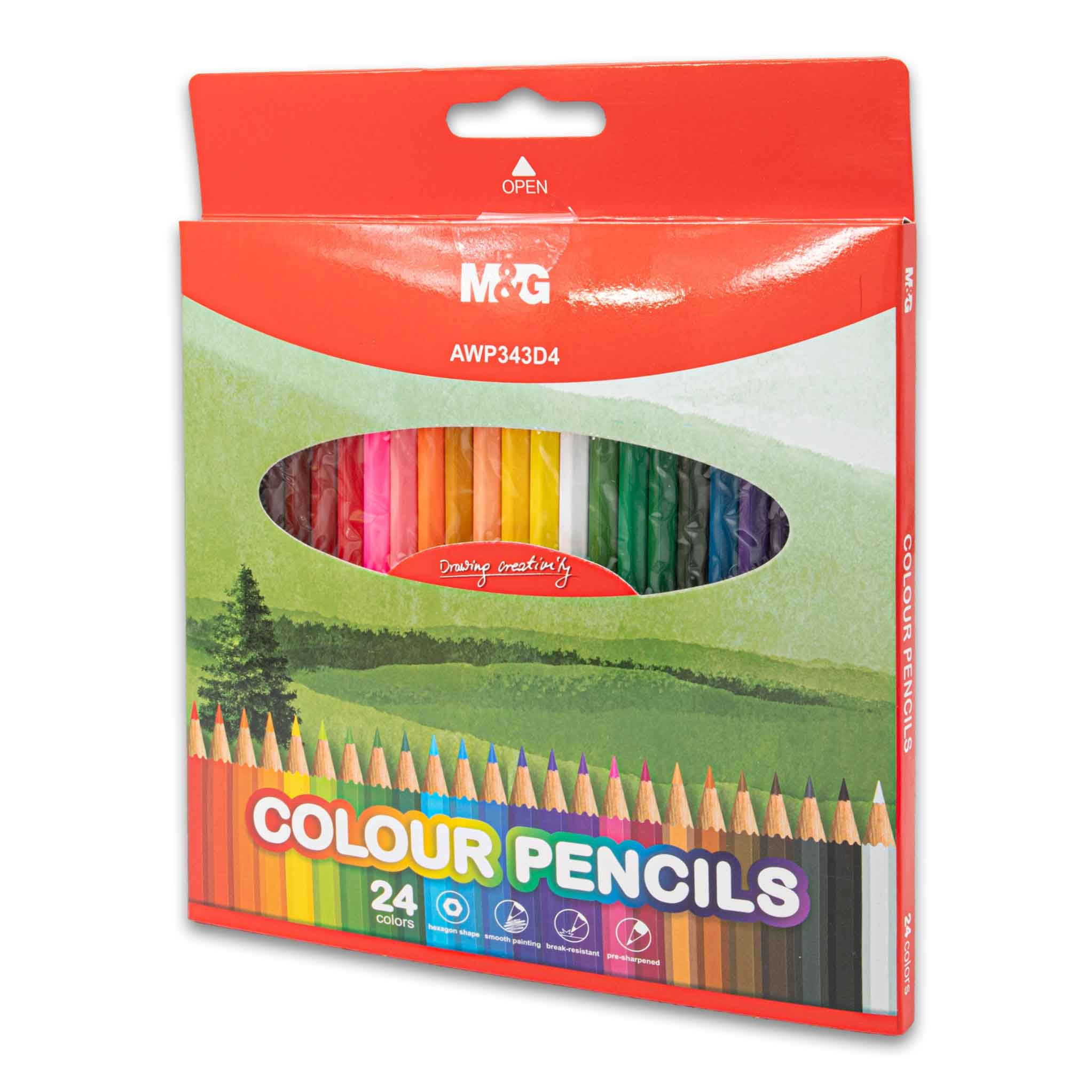 Colour Pencils Set 24 Vibrant Colours Break Resistant – Cosmetic Connection