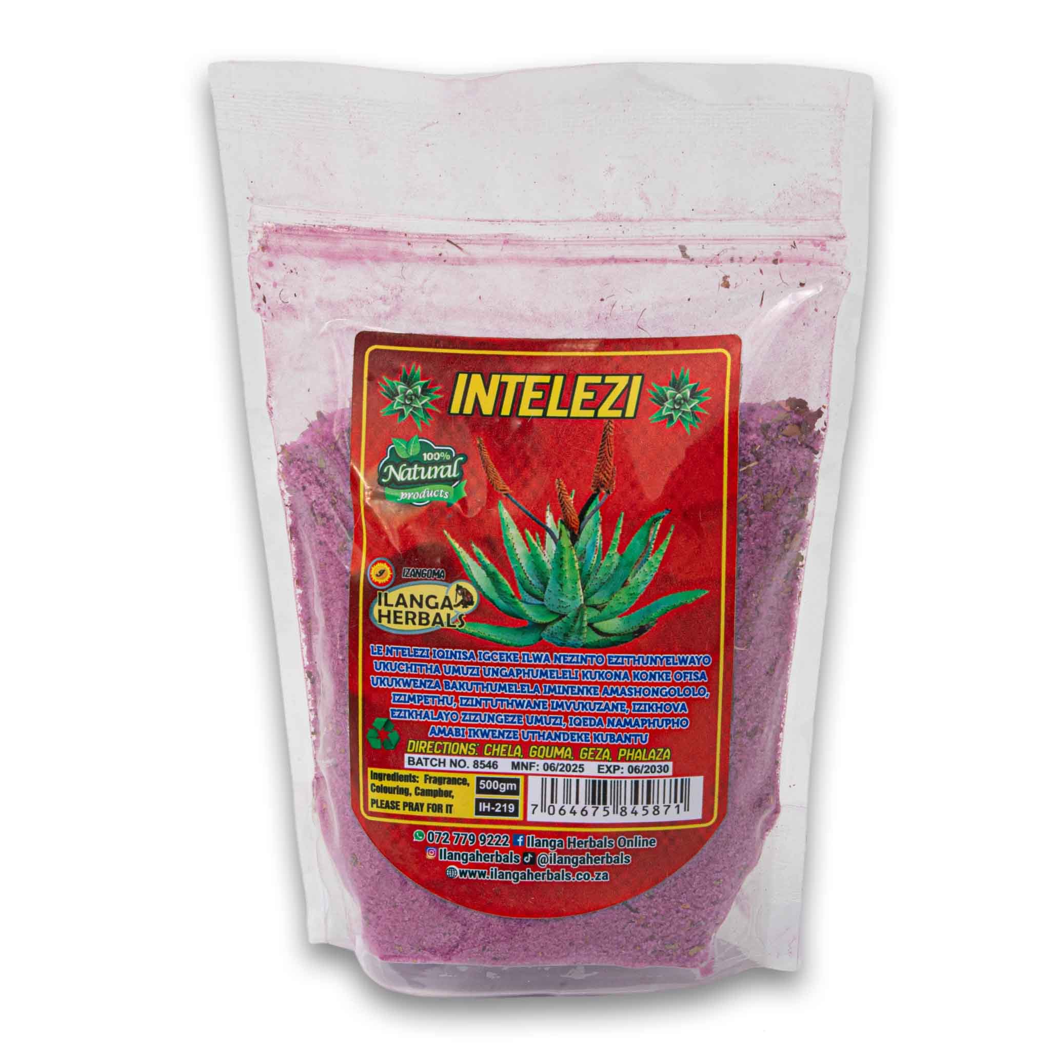 Aloe Vera 500g Intelezi Herbal Cleanser 100 Natural – Cosmetic Connection