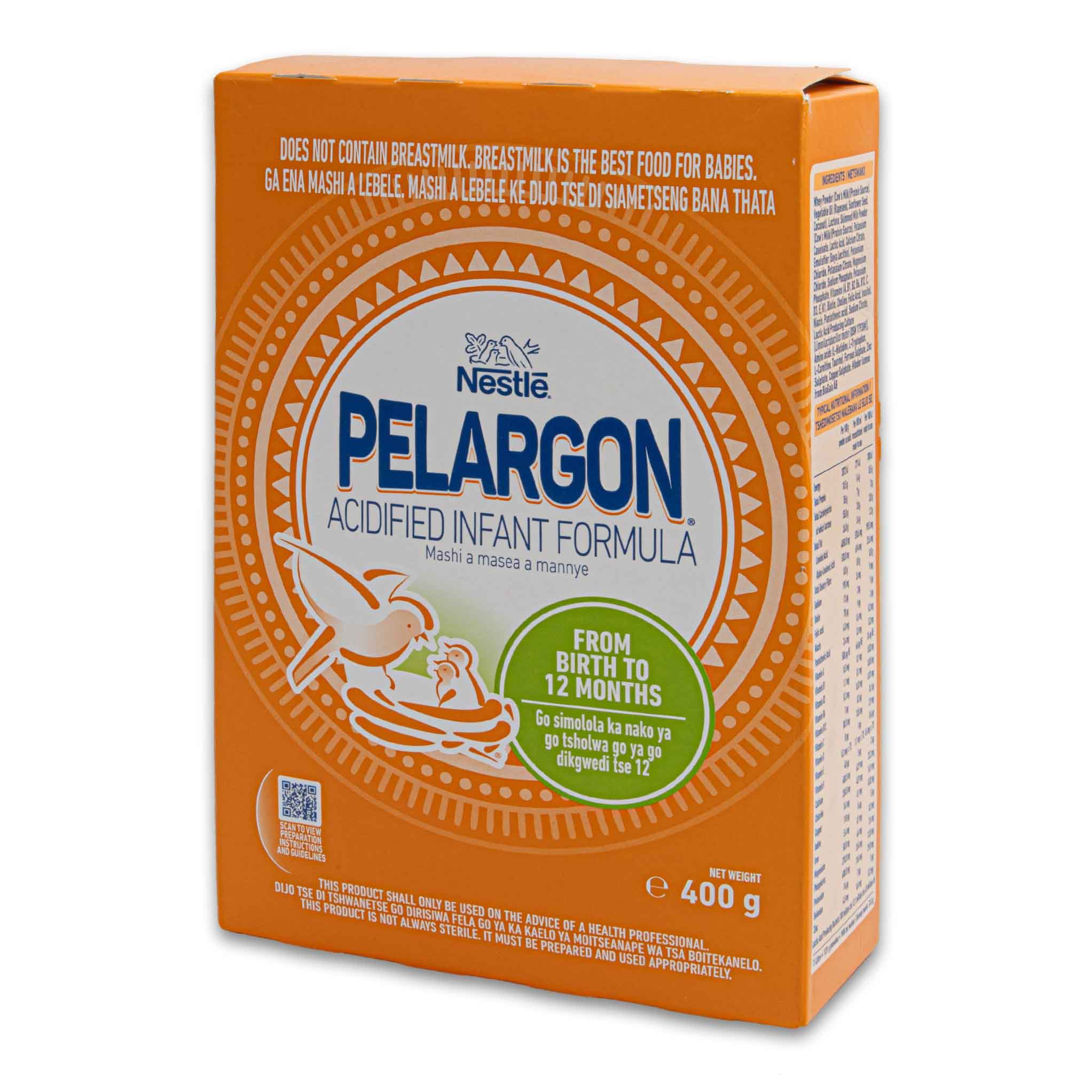 Pelargon Acidified Infant Formula 400g – From Birth to 12 Months | Gen ...