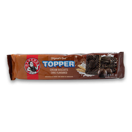 Topper Choc Flavoured Cream Biscuits 125g | Chocolate Cream Filled Bis ...