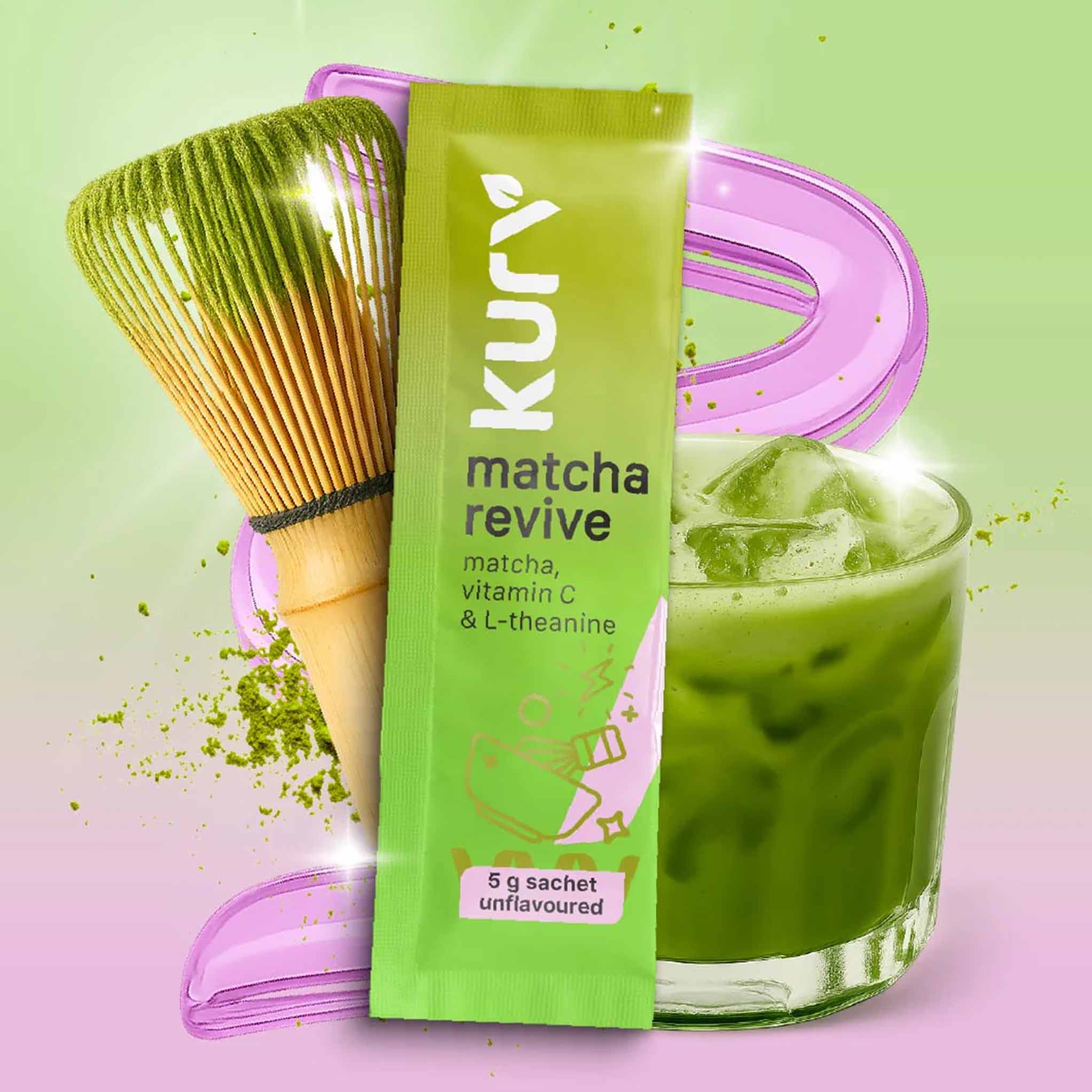 Matcha Revive Sachets 20 x 5g Unflavoured | Matcha Powder with Vitamin ...