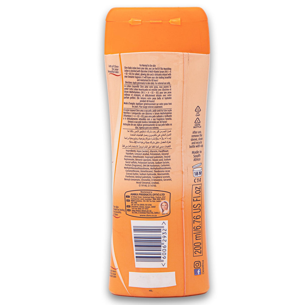 Nourishing Body Lotion with Cocoa Butter - Clere – Cosmetic Connection