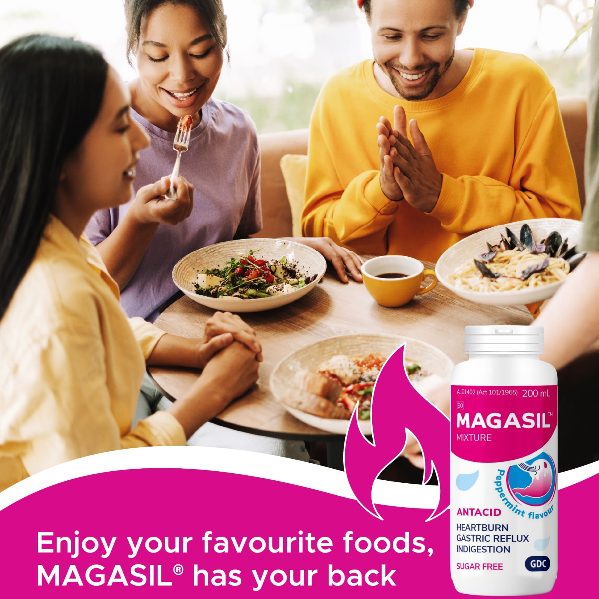 Megasil Mixture Antacid Heartburn Relief Sugar Free | Megasil ...