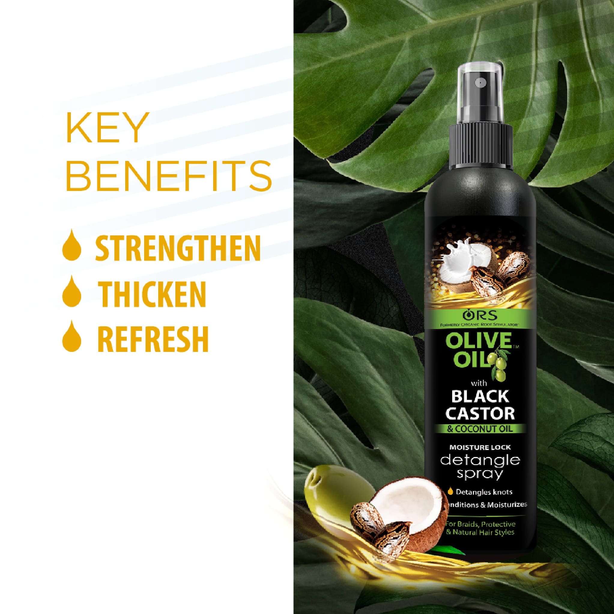 Detangle Spray 250ml with Olive Oil - ORS | Moisture Lock – Cosmetic ...