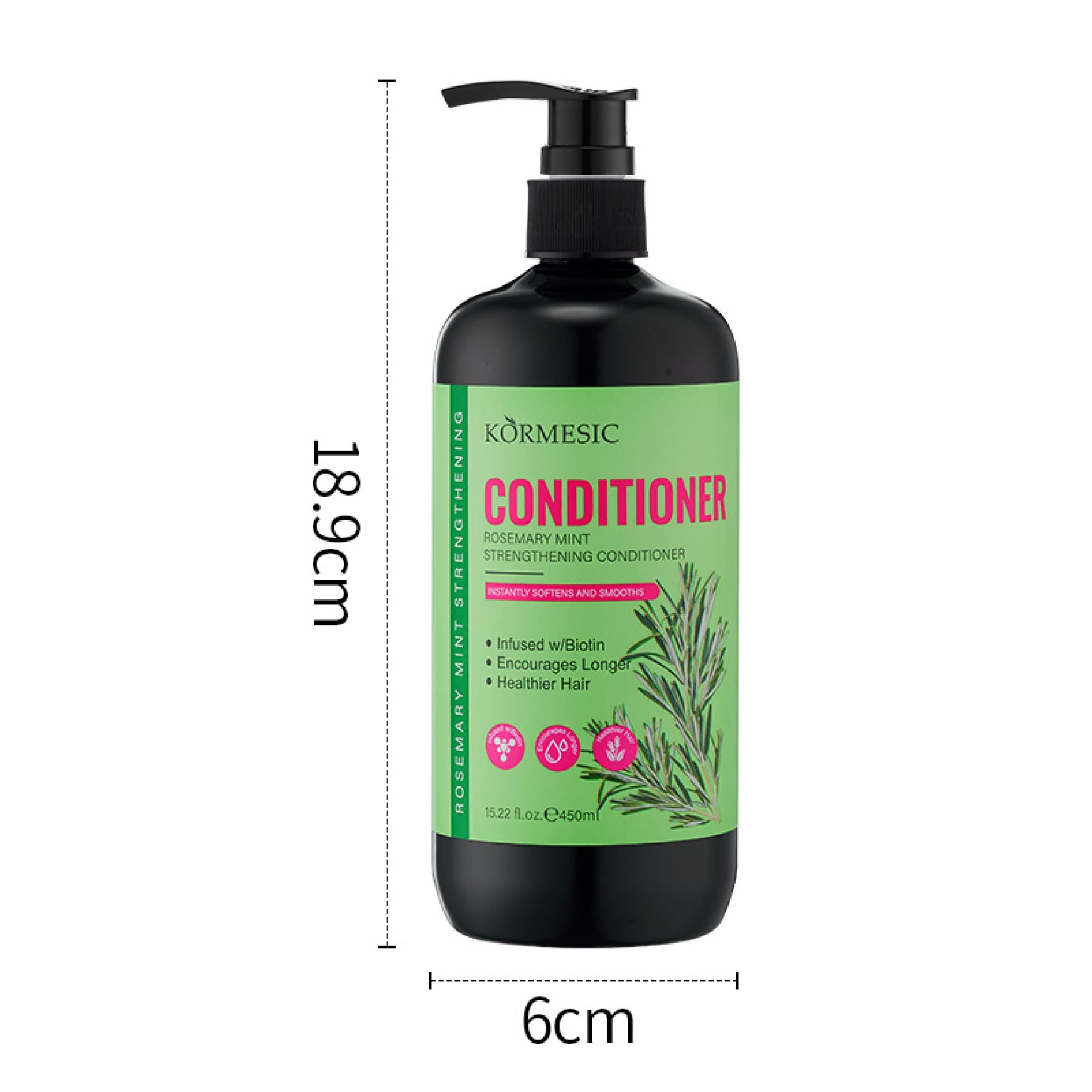 Rosemary Mint Strengthening Conditioner 450ml - Kormesic – Cosmetic ...