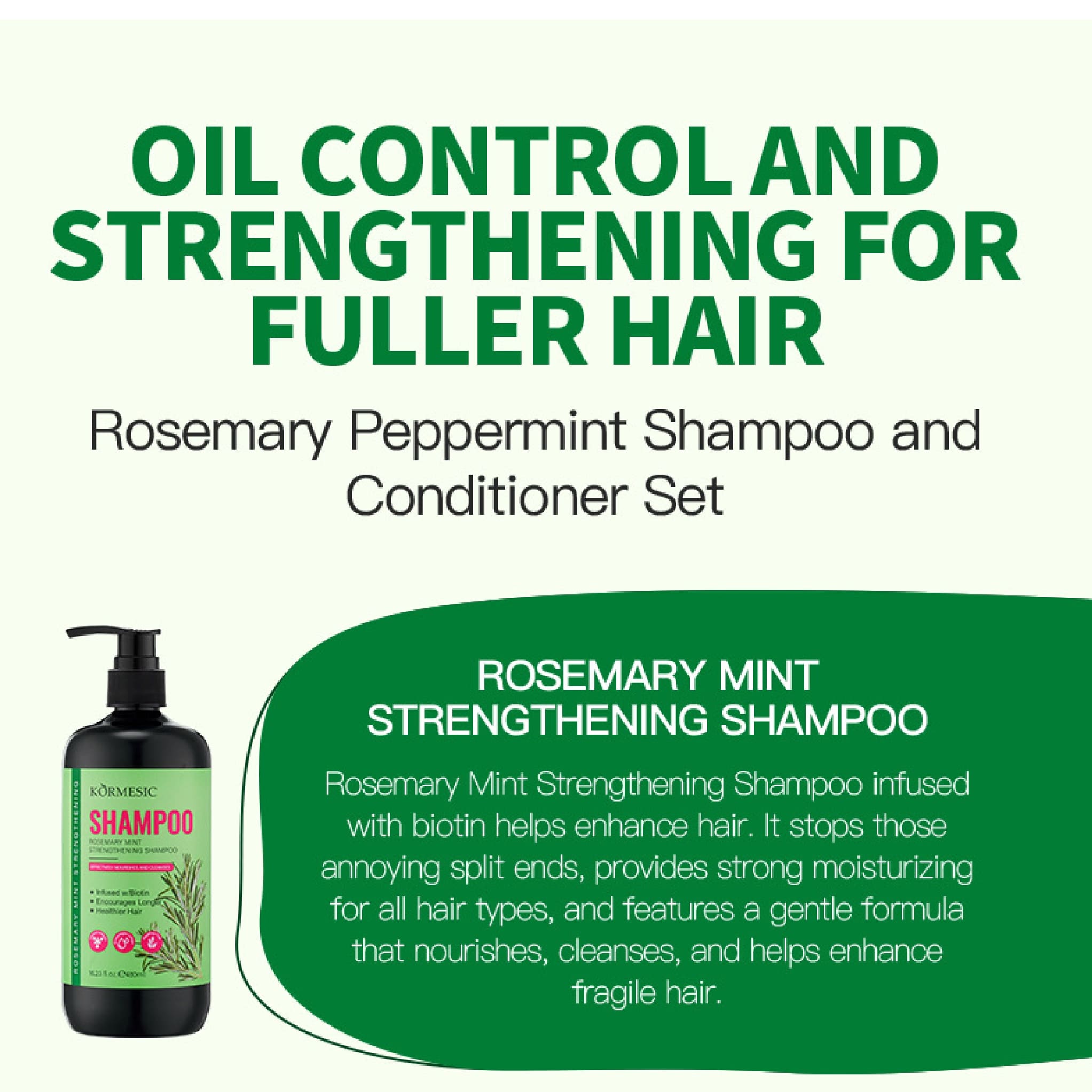 Rosemary Mint Strengthening Shampoo 480ml for Healthy Hair – Cosmetic ...