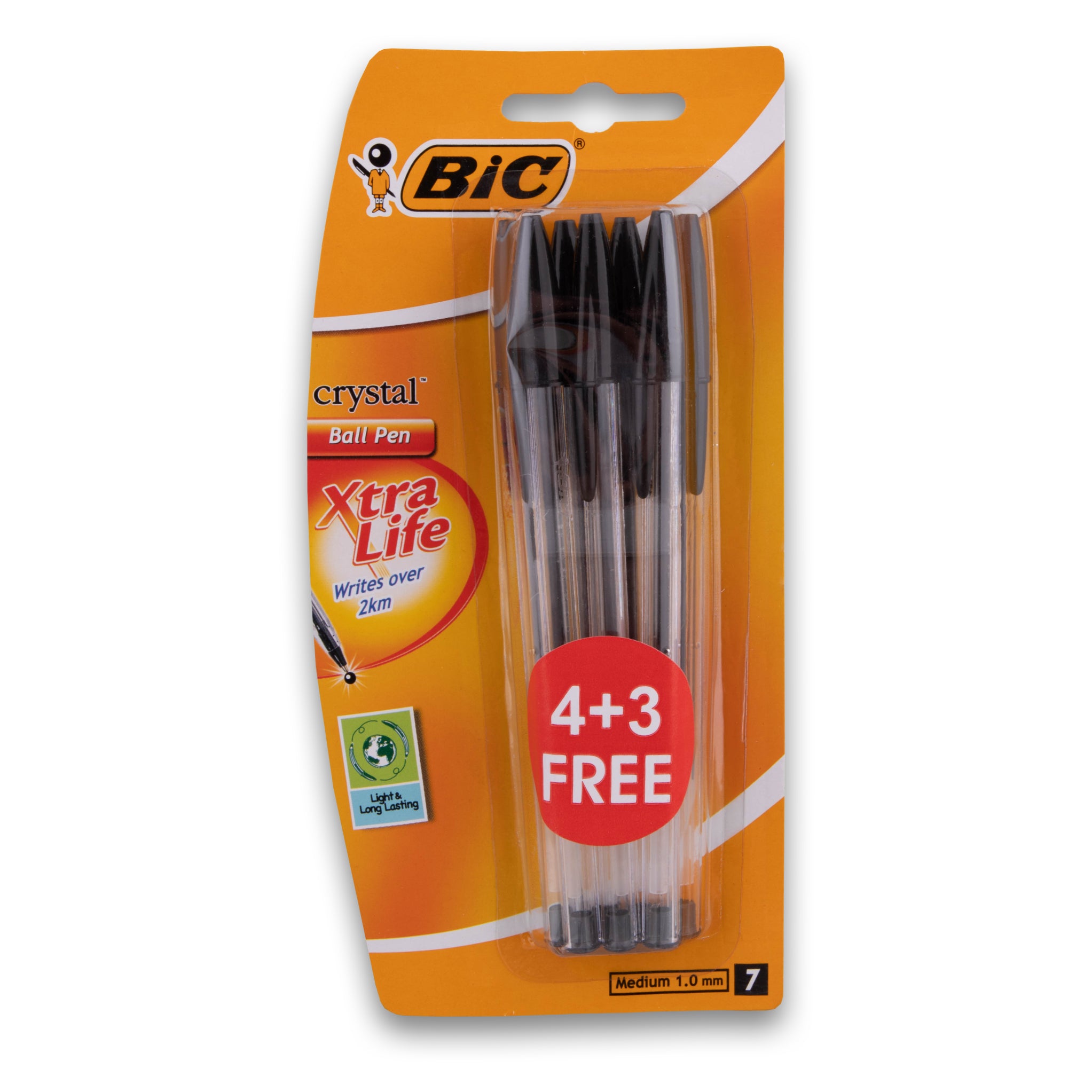 BIC Crystal Ball Pen 1mm 7 Pack - Long Lasting Quality | BIC – Cosmetic ...