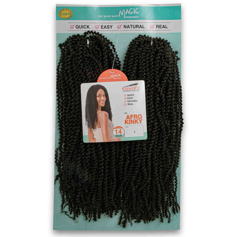 Afro Kinky 14" Crochet Hair - 100% Premium Quality | Brand – Cosmetic Connection