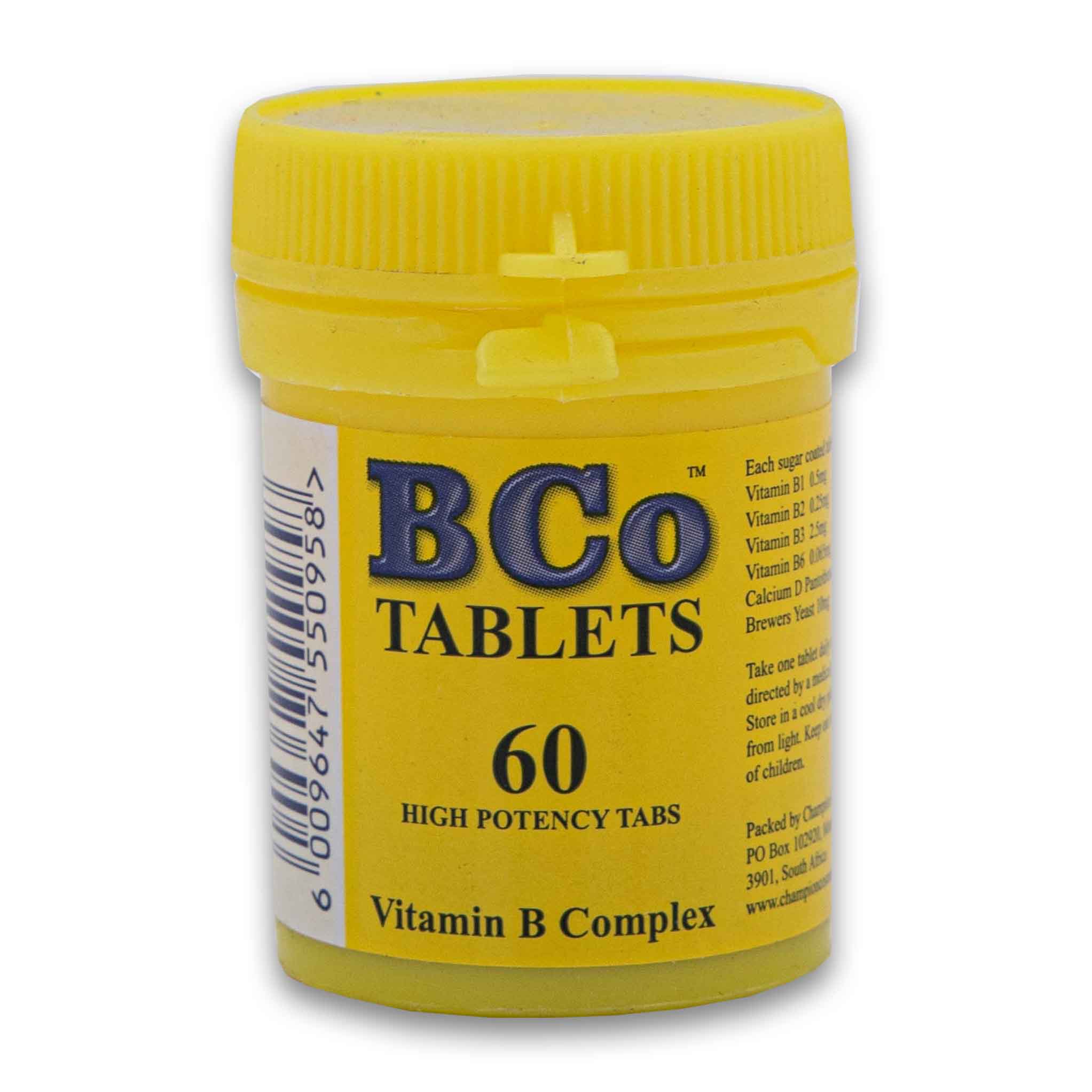 Vitamin B Complex Tablets 60 Pack - High Potency Tablets – Cosmetic ...