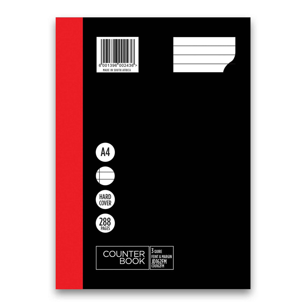 Counter Book A4 Feint & Margin 288 Pages - Croxley – Cosmetic Connection