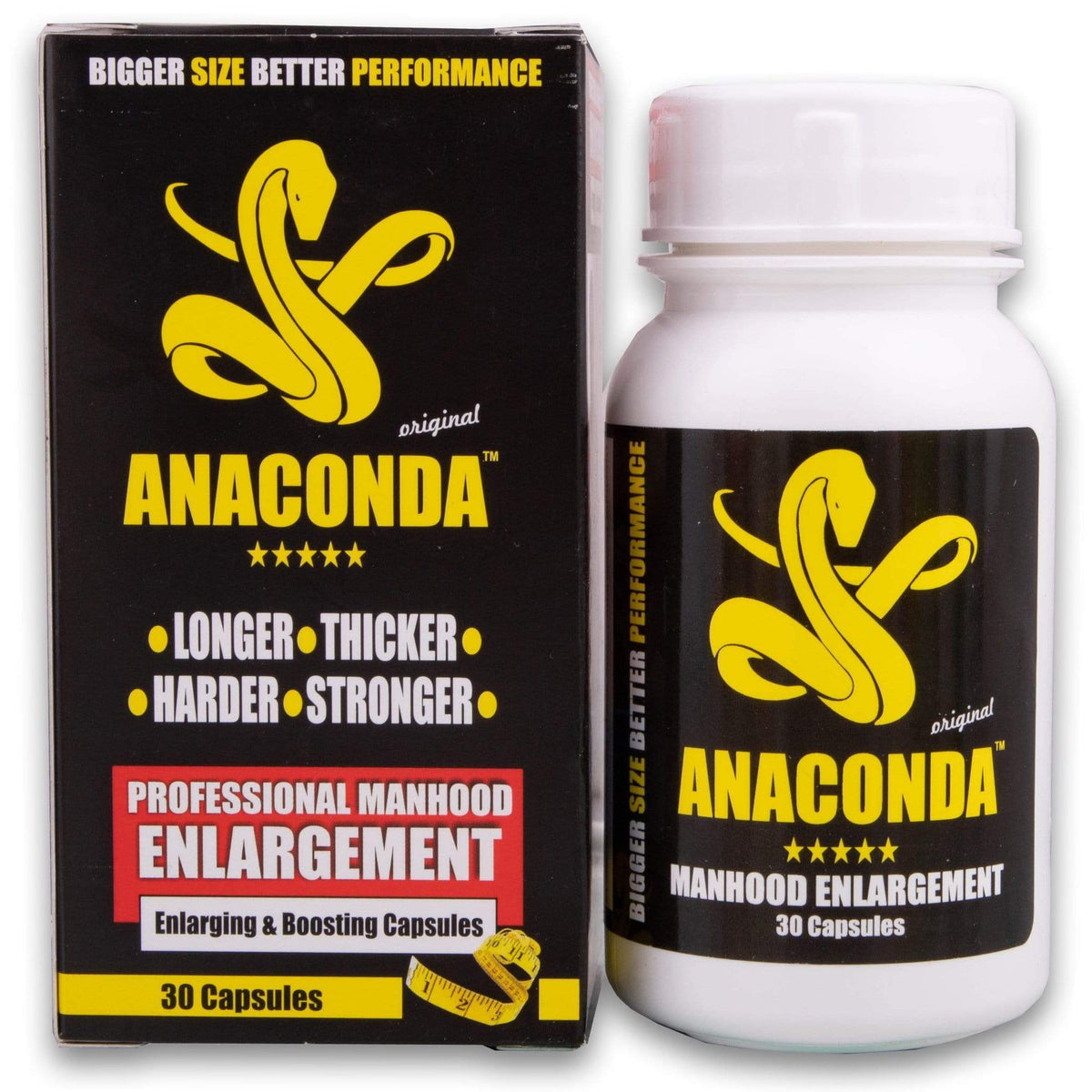 Professional Manhood Enlargement 30 Capsules - Anaconda – Cosmetic ...