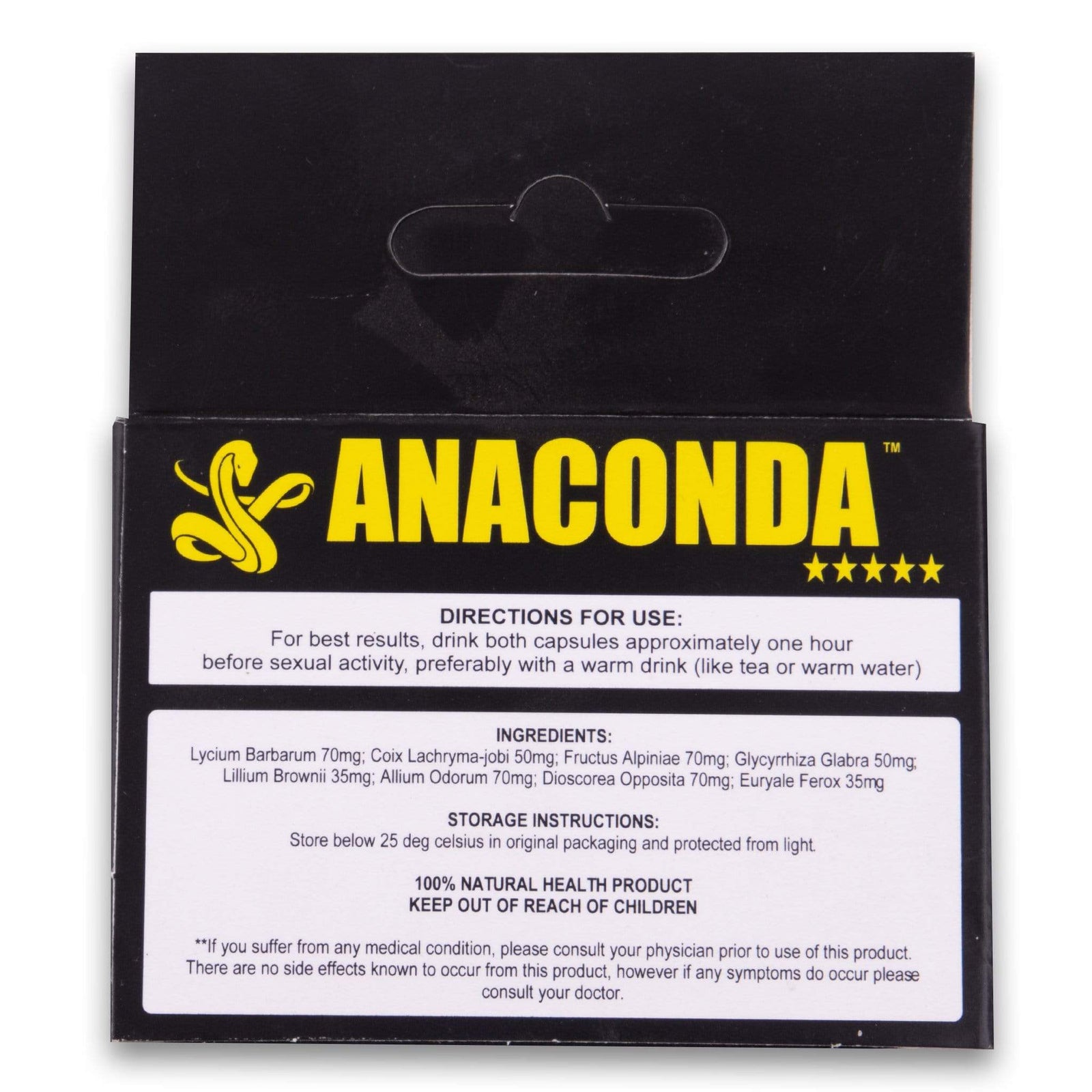 Maximum Strength Bedroom Booster for Men - Anaconda – Cosmetic Connection