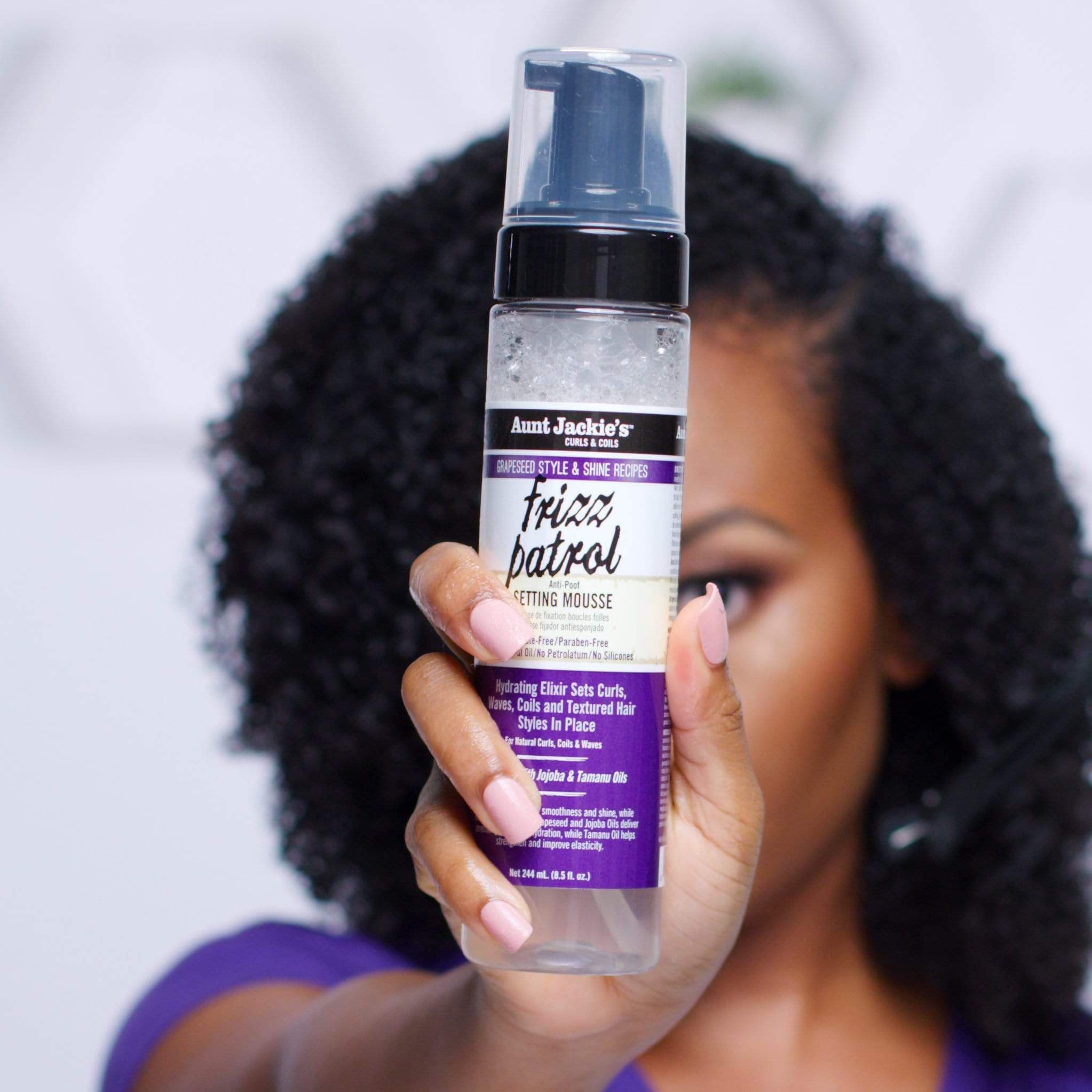 Frizz Patrol Anti-Poof Mousse for Defined Curls - Aunt Jackie’s ...