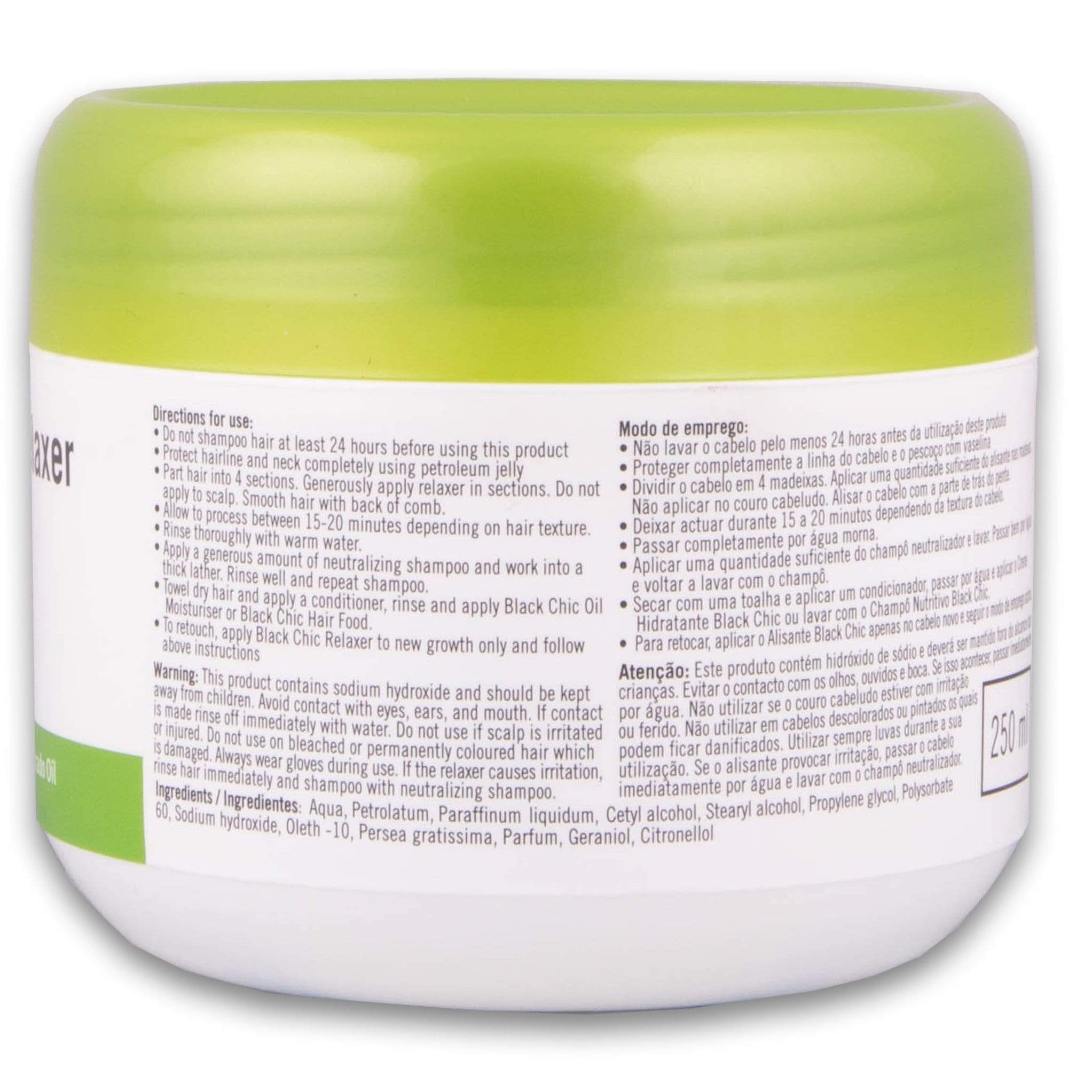 Black Chic Cream Relaxer 250ml with Avocado Oil - Brand – Cosmetic ...