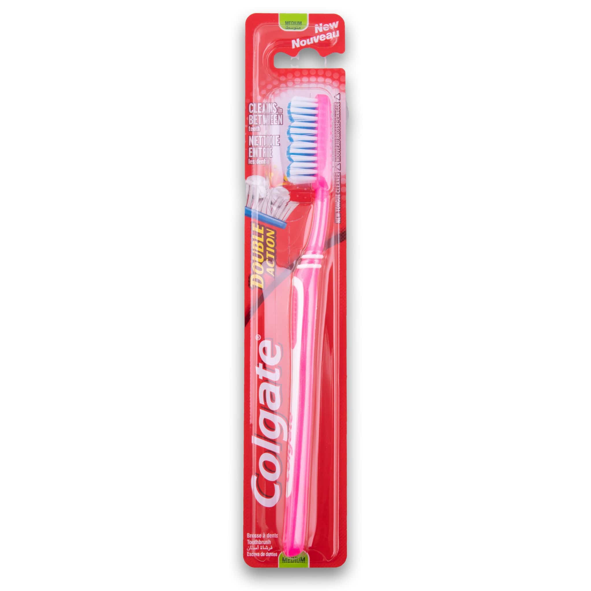 Double Action Toothbrush - Medium Clean Between Teeth | Colgate ...