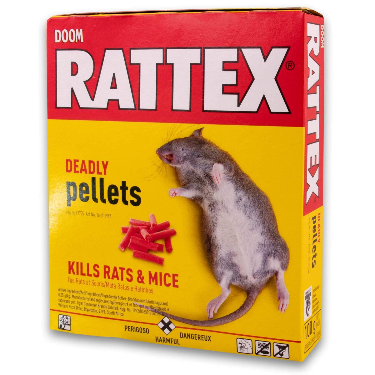 Rattex Deadly Pellets 100g for Effective Rodent Control | Rattex ...