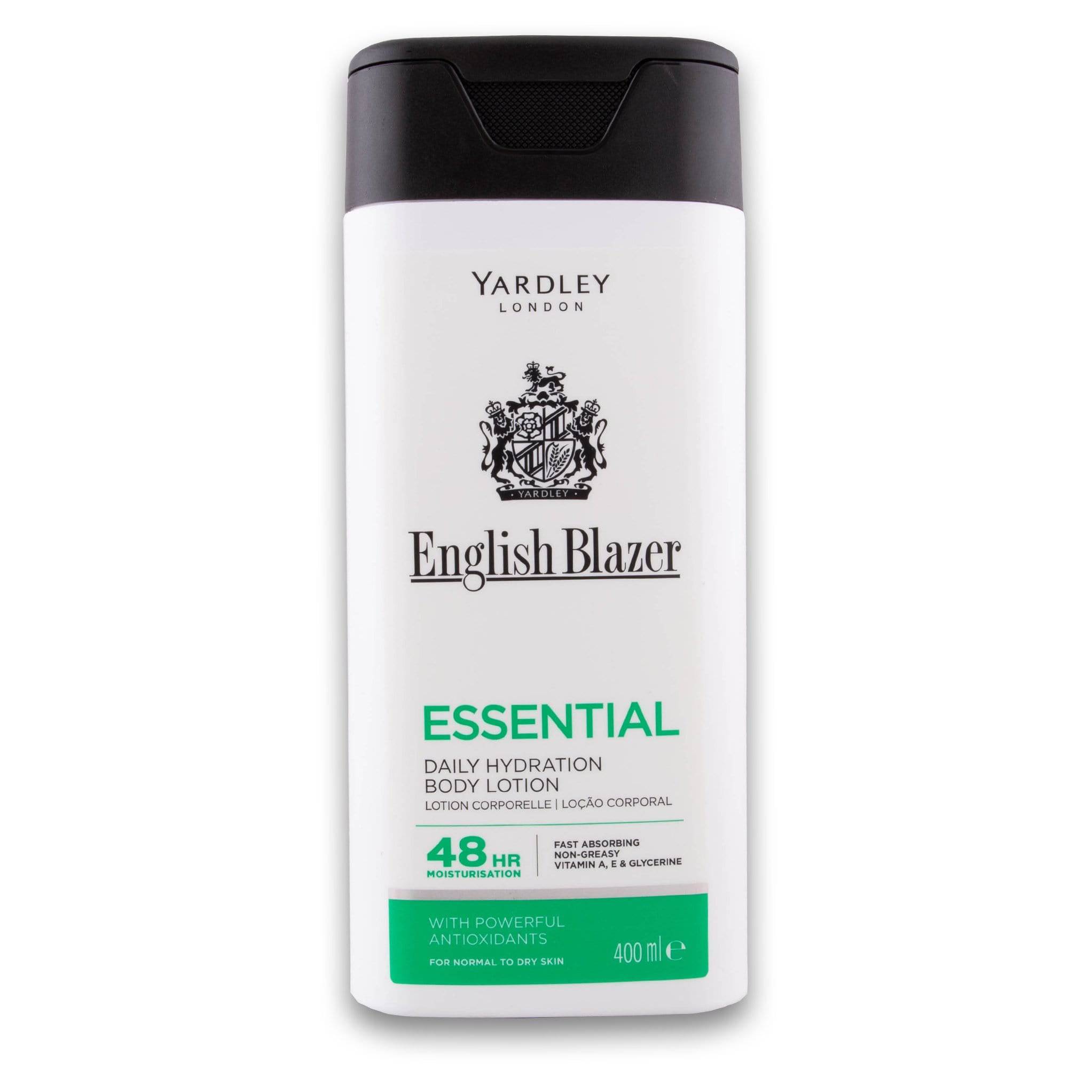 English Blazer Body Lotion 400ml - 48 Hour Moisturisation | Yardley ...