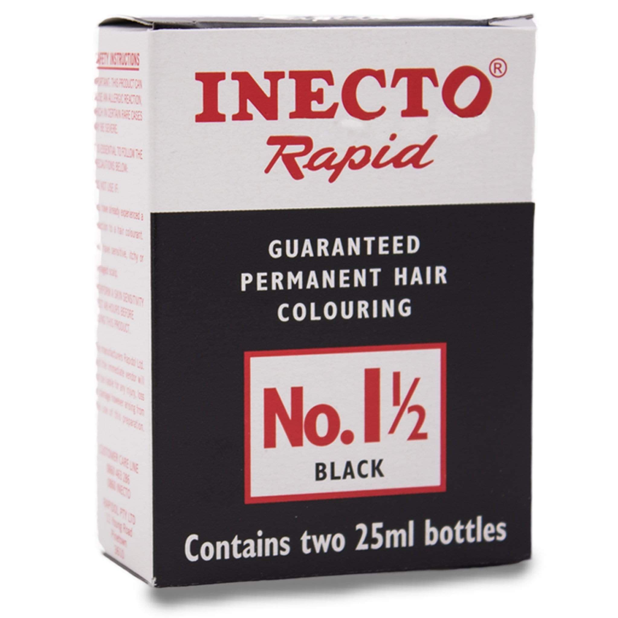 Inecto Rapid Hair Colour Deep Black - Permanent Formula | Inecto ...