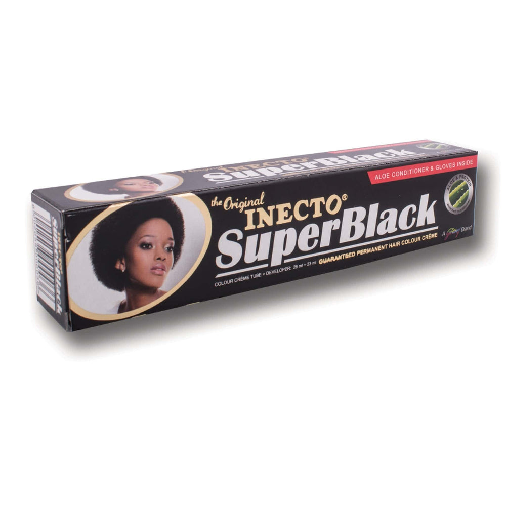 Inecto Super Black Hair Color Cream with Aloe - Inecto – Cosmetic ...