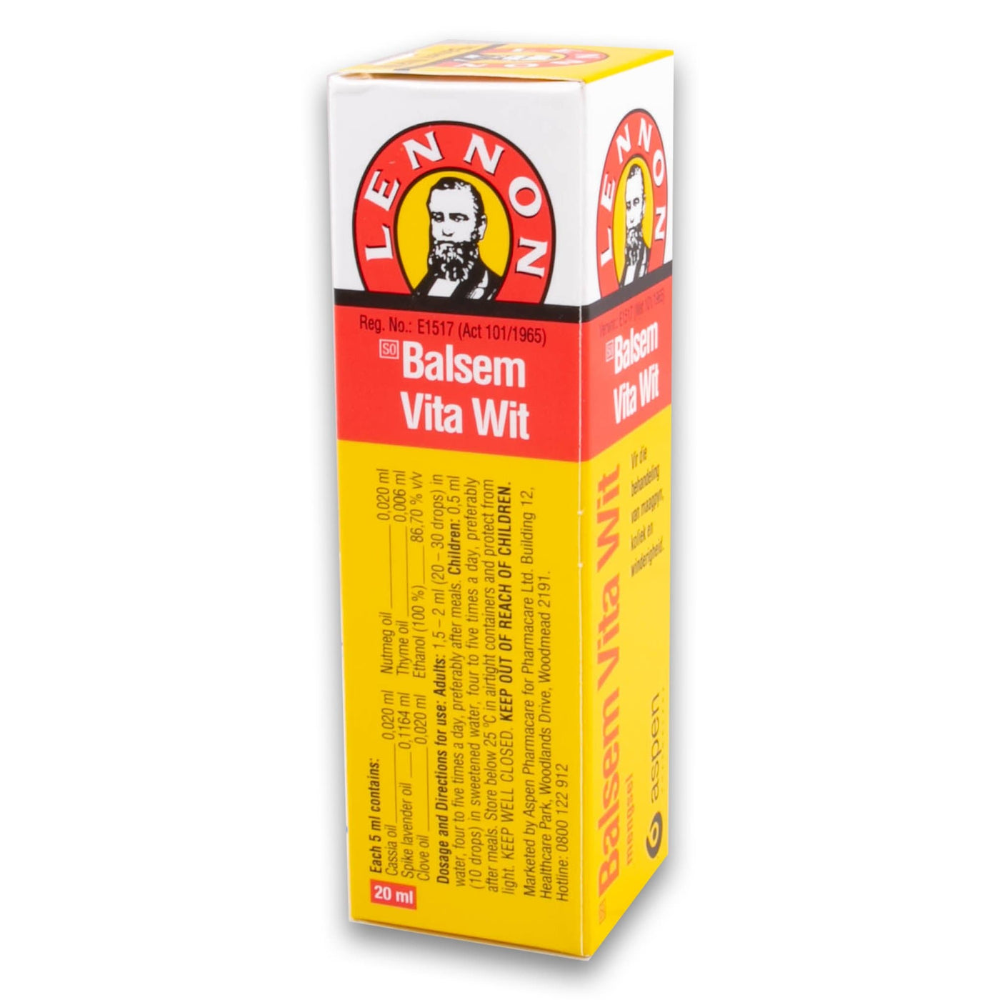 Balsem Vita Wit 20ml - Relieve Gastric Discomfort | Lennon – Cosmetic ...