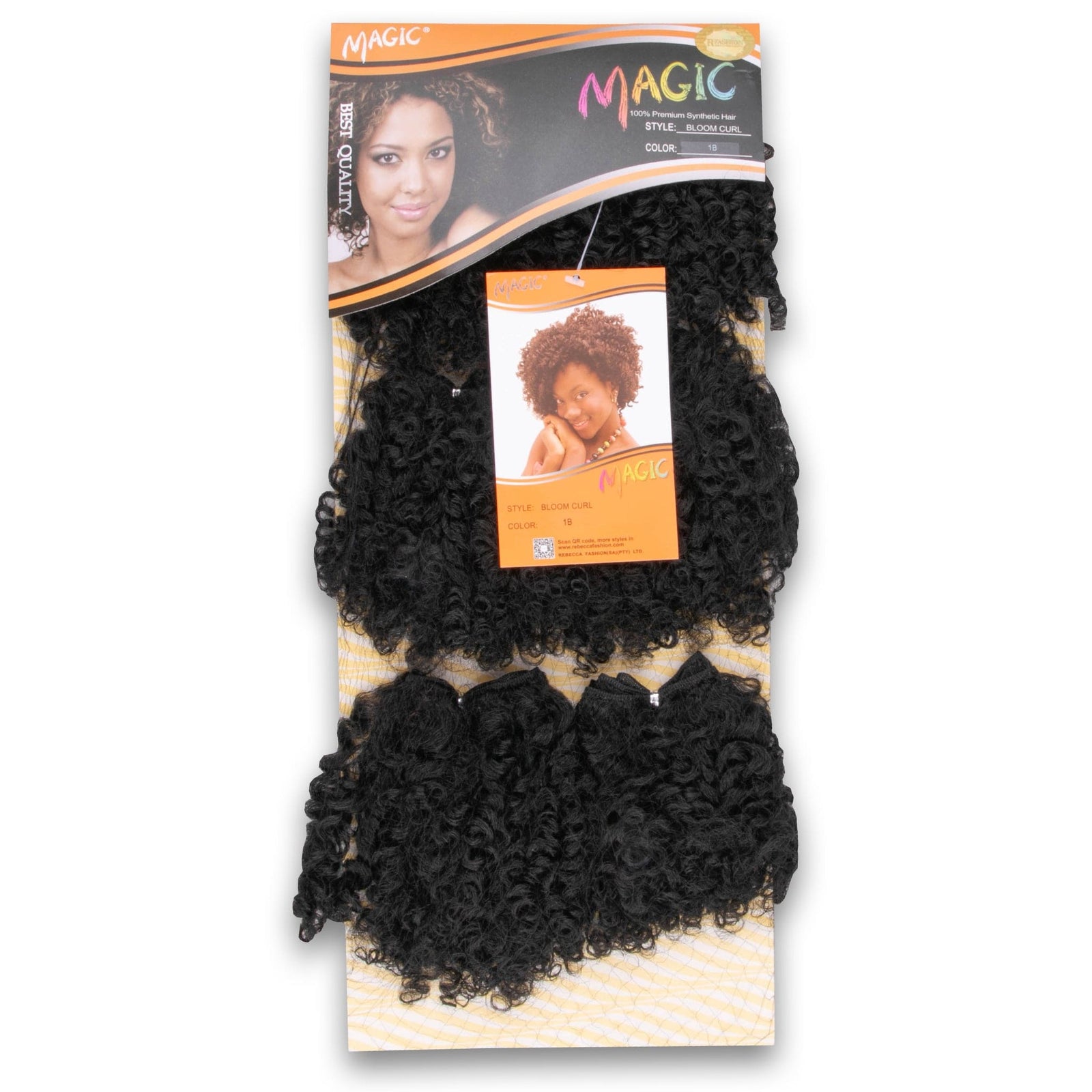 Bloom Curl #1B 100% Premium Synthetic Hair - Magic Bloom – Cosmetic ...